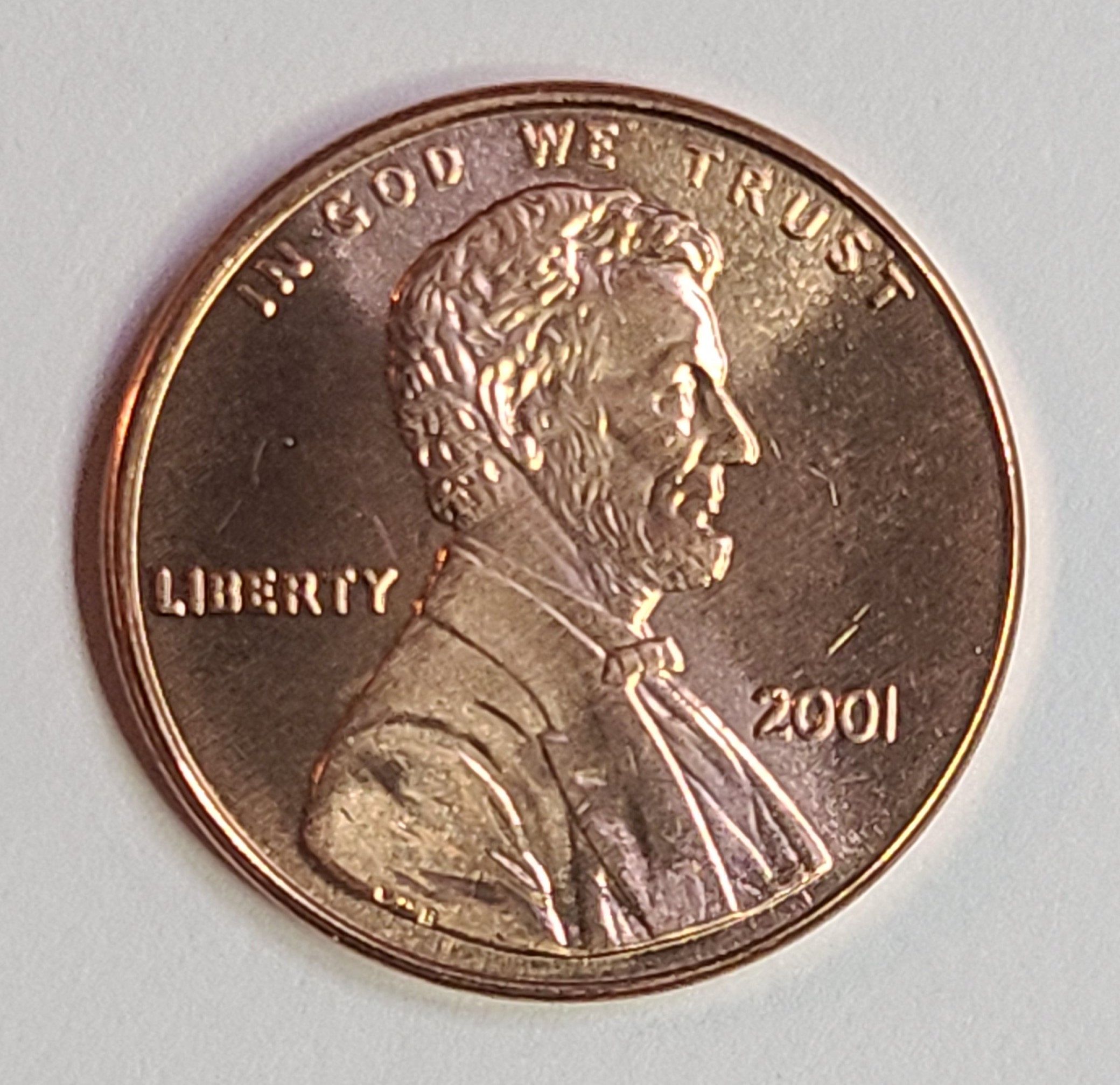 2001 Lincoln Cent MS-65 (GEM) RED - For Sale, Buy Now Online - Item #692336