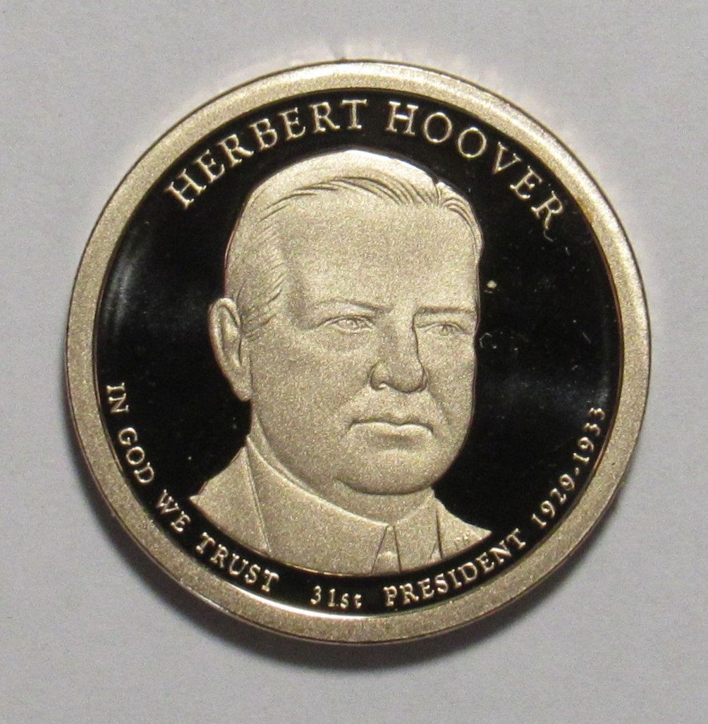 2014 S Proof Presidential Dollar: Herbert Hoover - For Sale, Buy Now ...