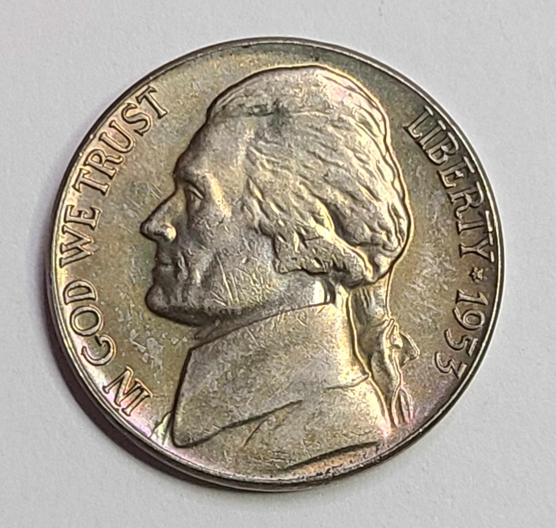1953 Jefferson Nickel MS-64 (Near Gem) Strong Strike - For Sale, Buy ...