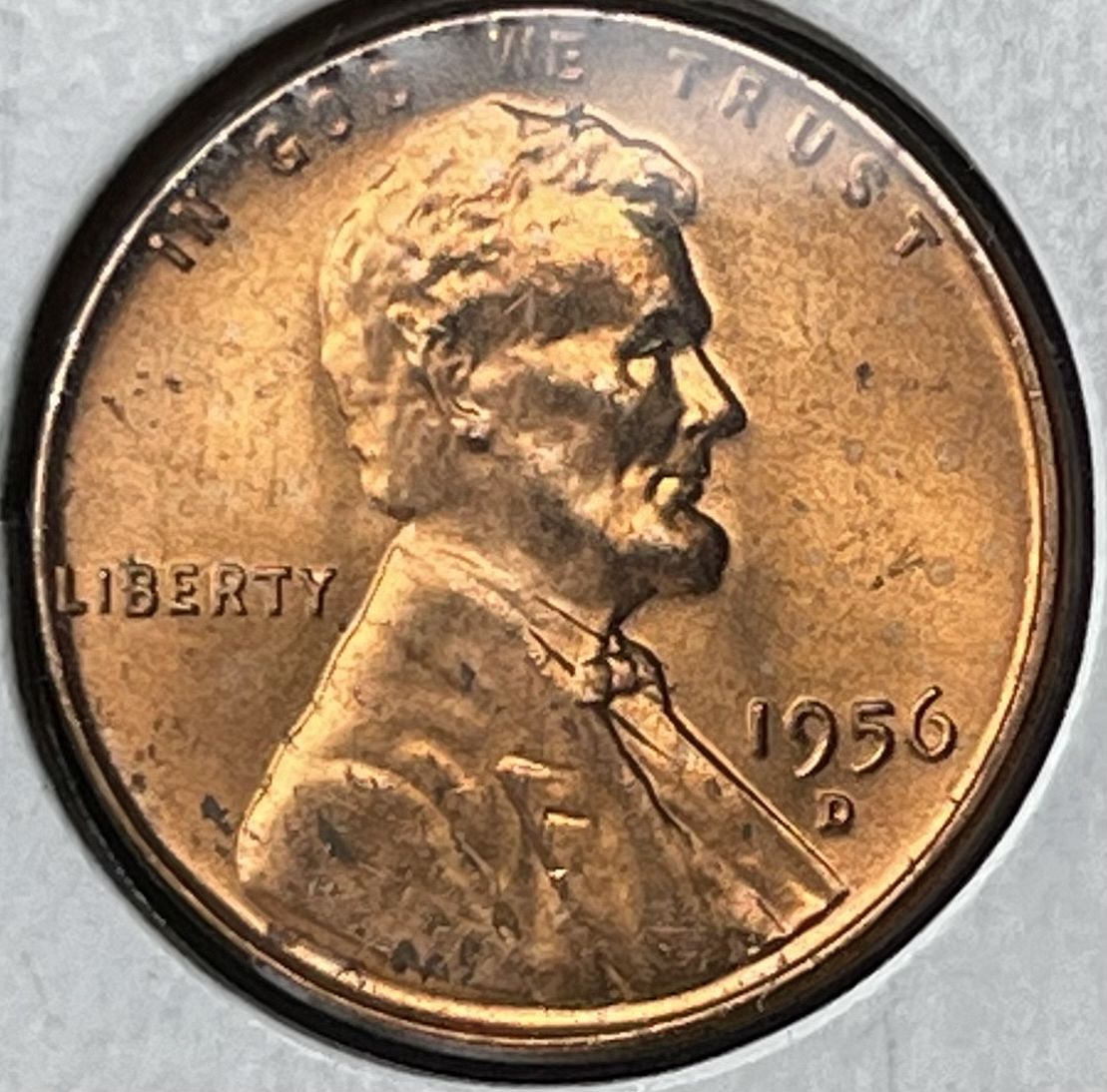 1956-D Lincoln Wheat US Cent - Brilliant Uncirculated Condition - For ...