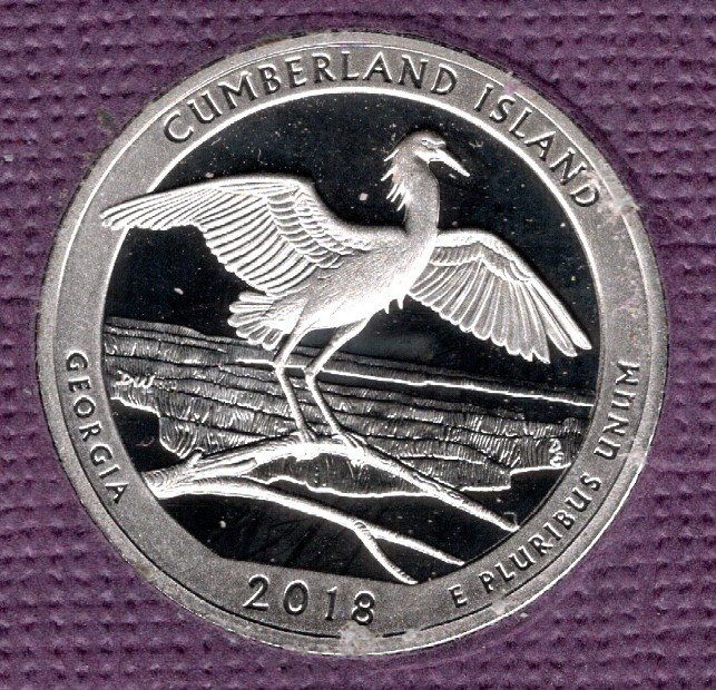2018 S Cumberland Island America The Beautiful Quarters: Proof -#05-024 ...