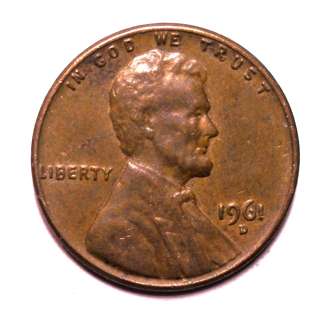 1961-D Lincoln Cent Obverse Lamination Error - For Sale, Buy Now Online ...