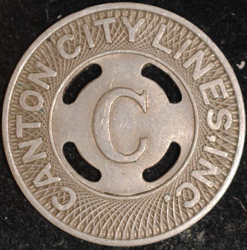 Canton City Lines, INC. (Canton, OH) Fare Token OH 125N - For Sale, Buy ...