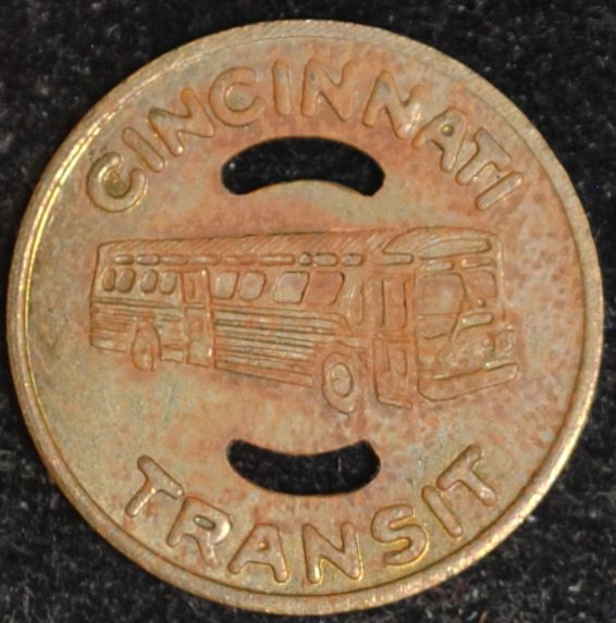 Cincinnati Transit (Ohio) Fare Token OH 165AE - For Sale, Buy Now ...