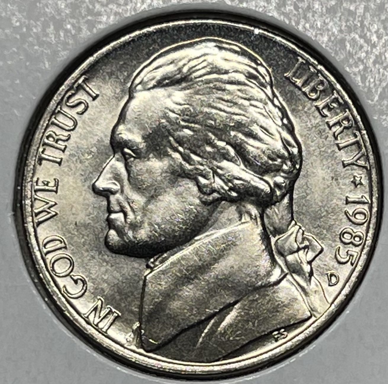 1985-D Jefferson US Nickel - For Sale, Buy Now Online - Item #699505