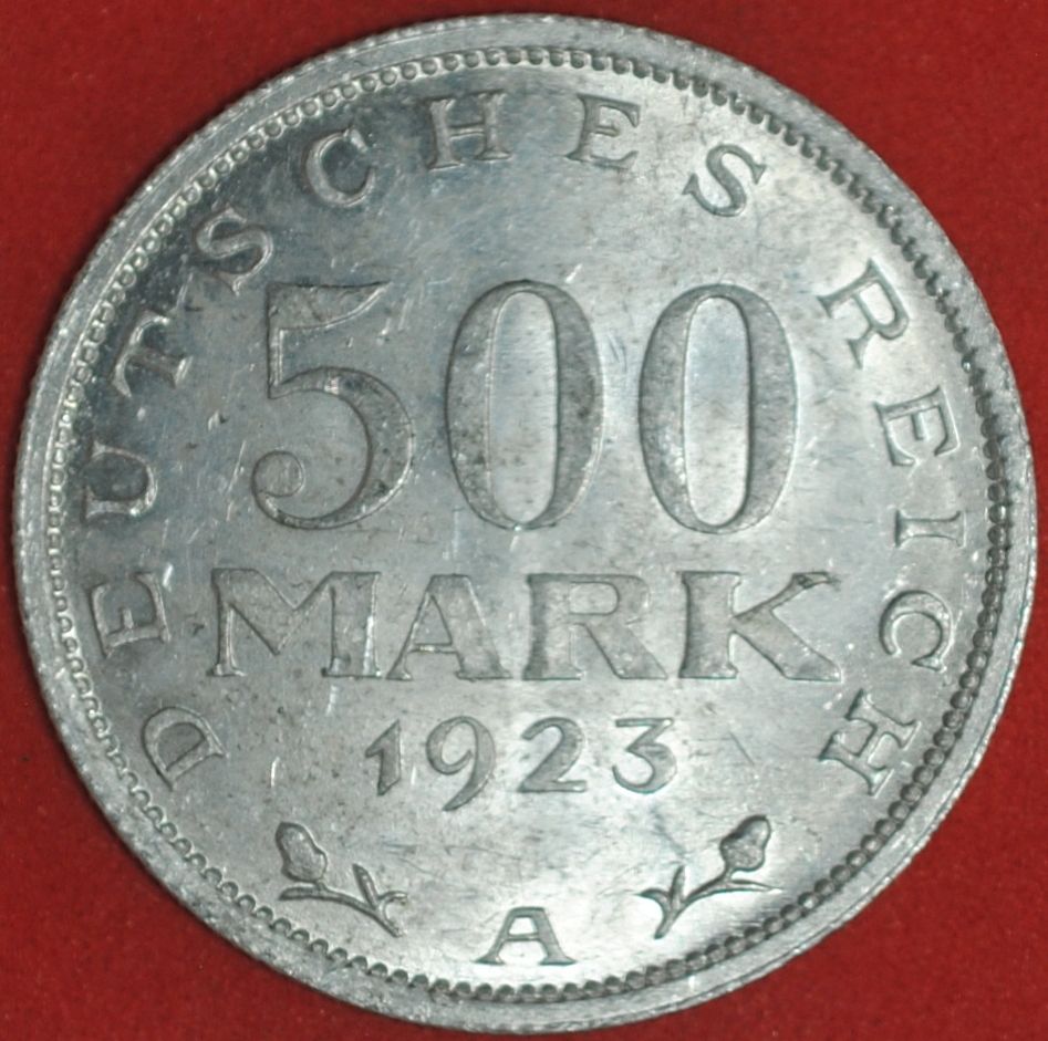 1923A Germany/Weimar 500 Mark AU - For Sale, Buy Now Online - Item #706485