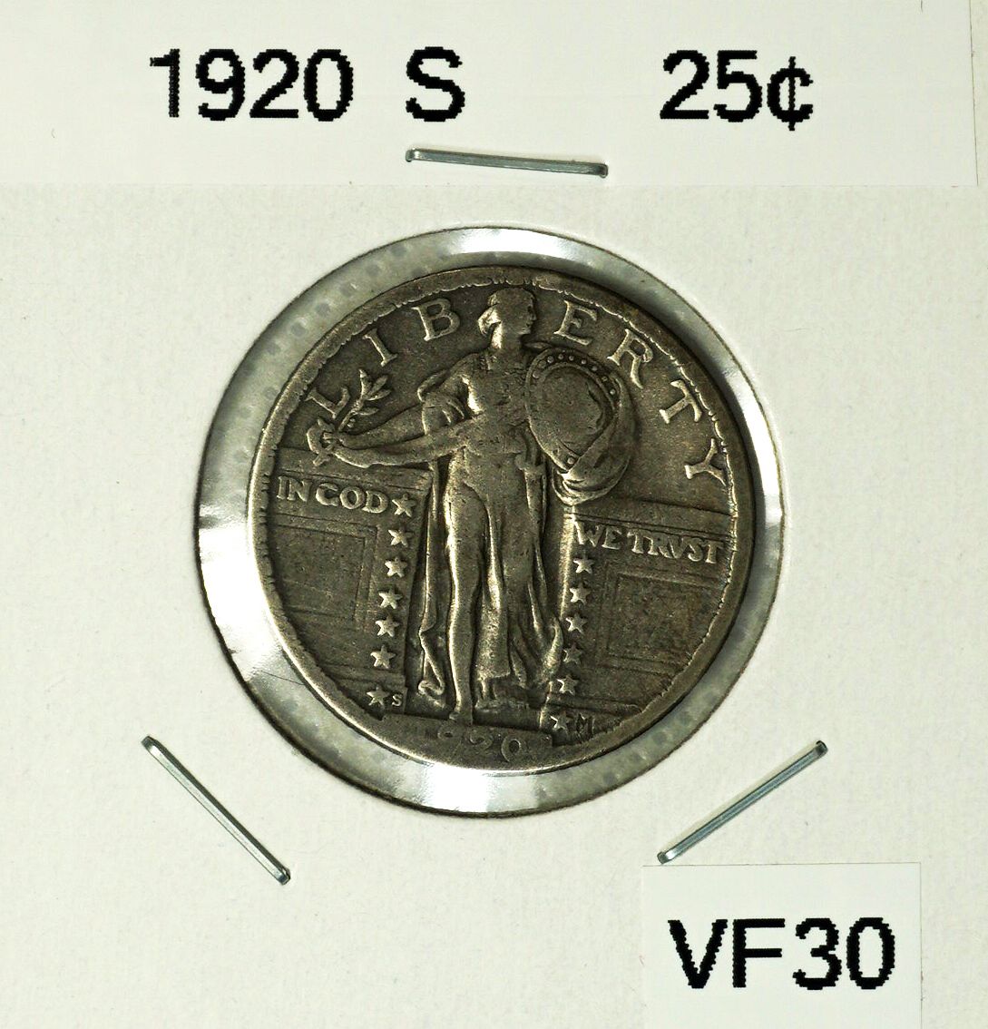 1920 S Standing Liberty Quarter - For Sale, Buy Now Online - Item #707274