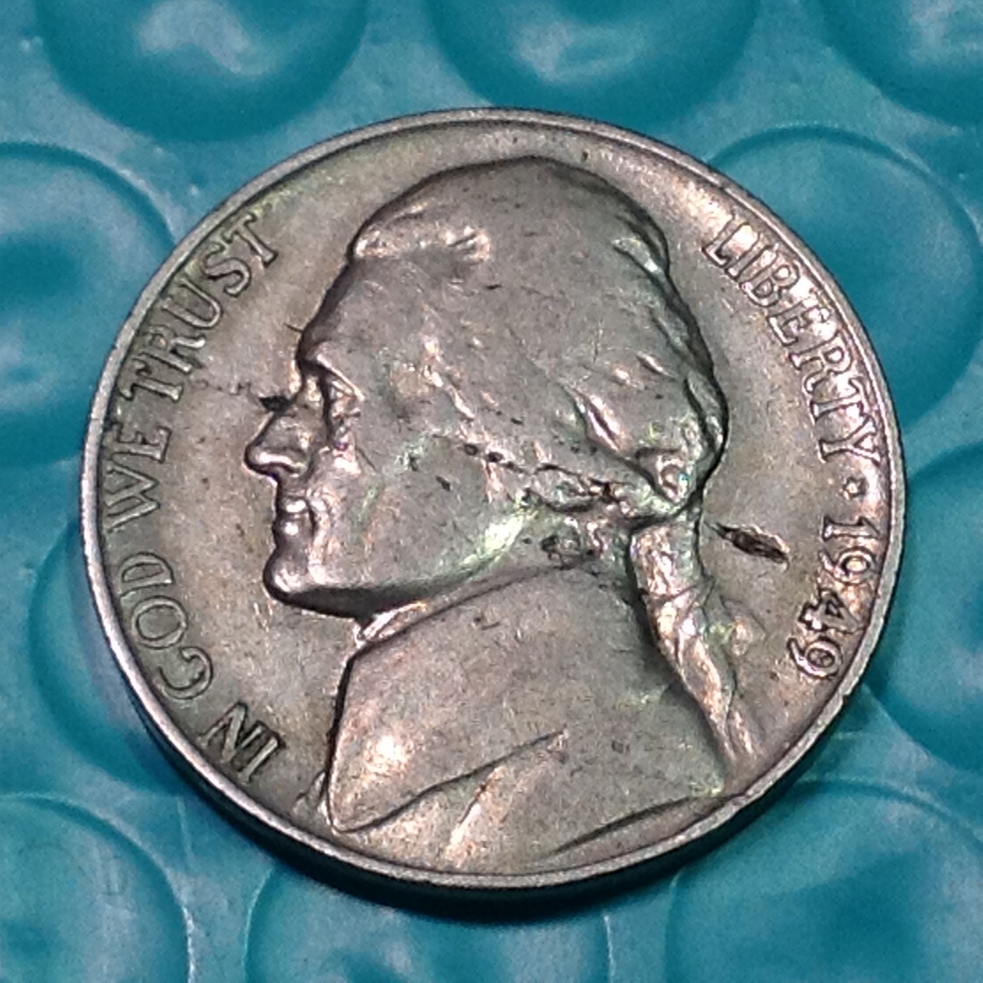 1949 S Jefferson nickel - For Sale, Buy Now Online - Item #708121