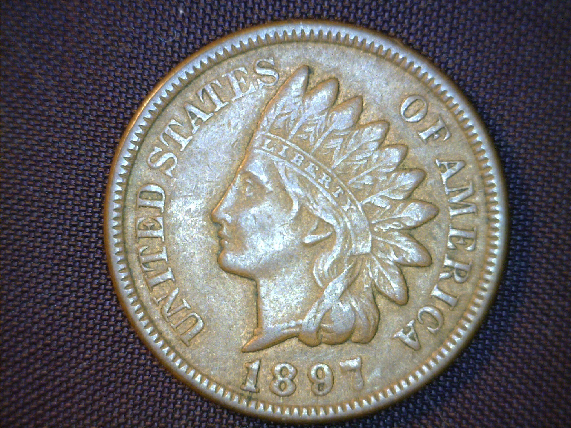1228 USA 1 Cent Indian Head 1897 XF45 - For Sale, Buy Now Online - Item ...