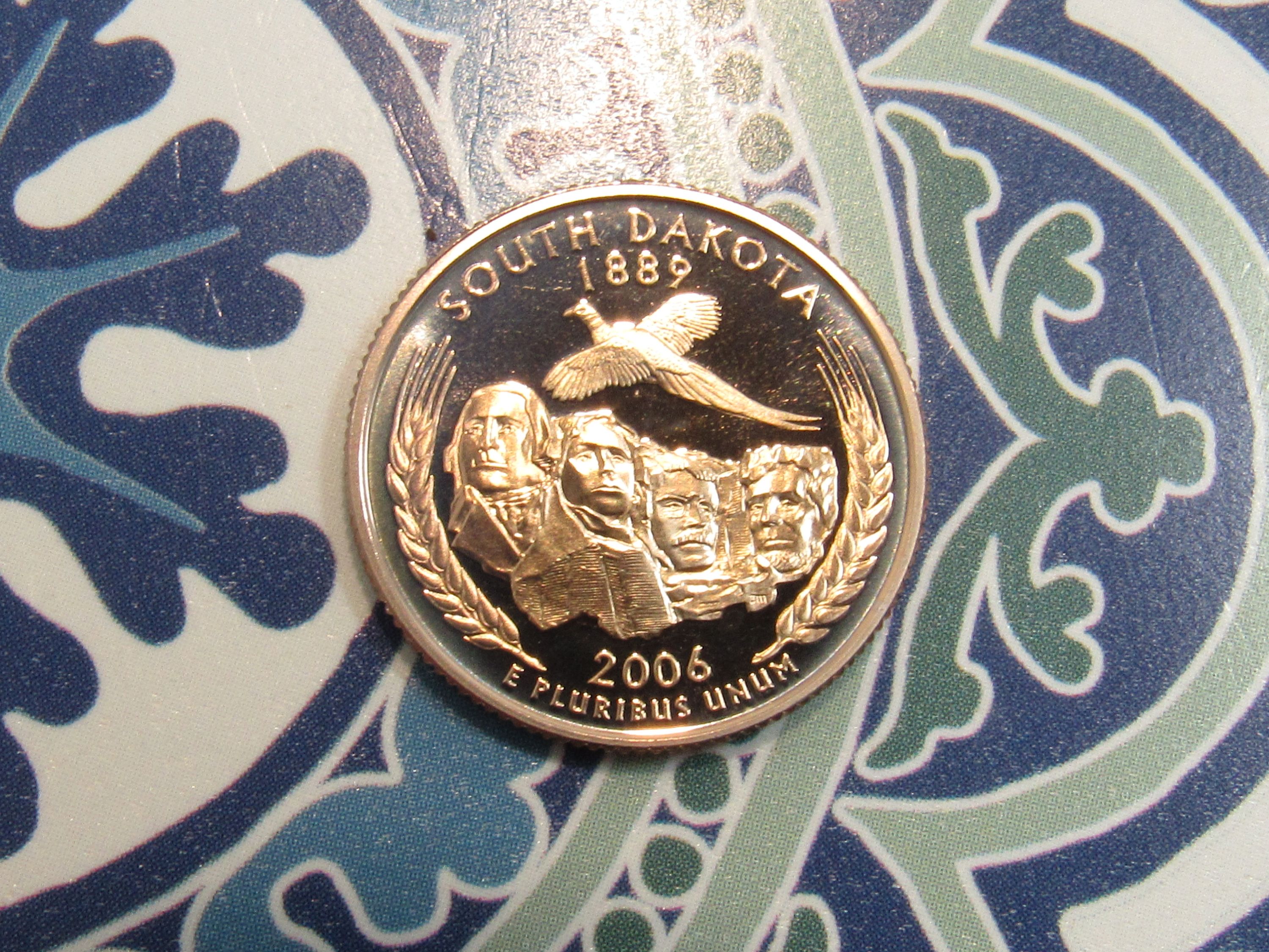 2006 S SOUTH DAKOTA QUARTER bt30 - For Sale, Buy Now Online - Item #709025