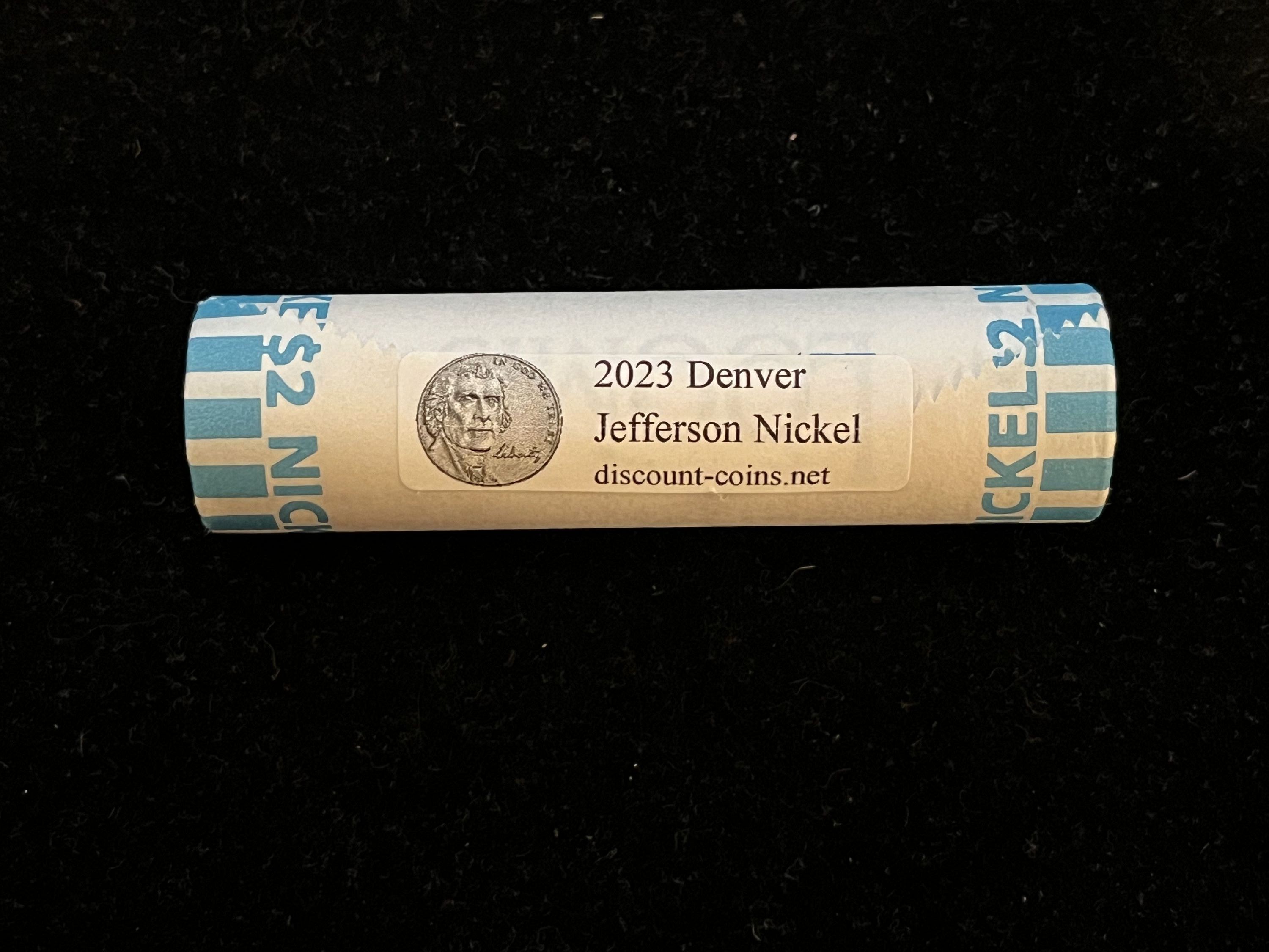 Loomis Roll of 2023 D Nickels - For Sale, Buy Now Online - Item #709193