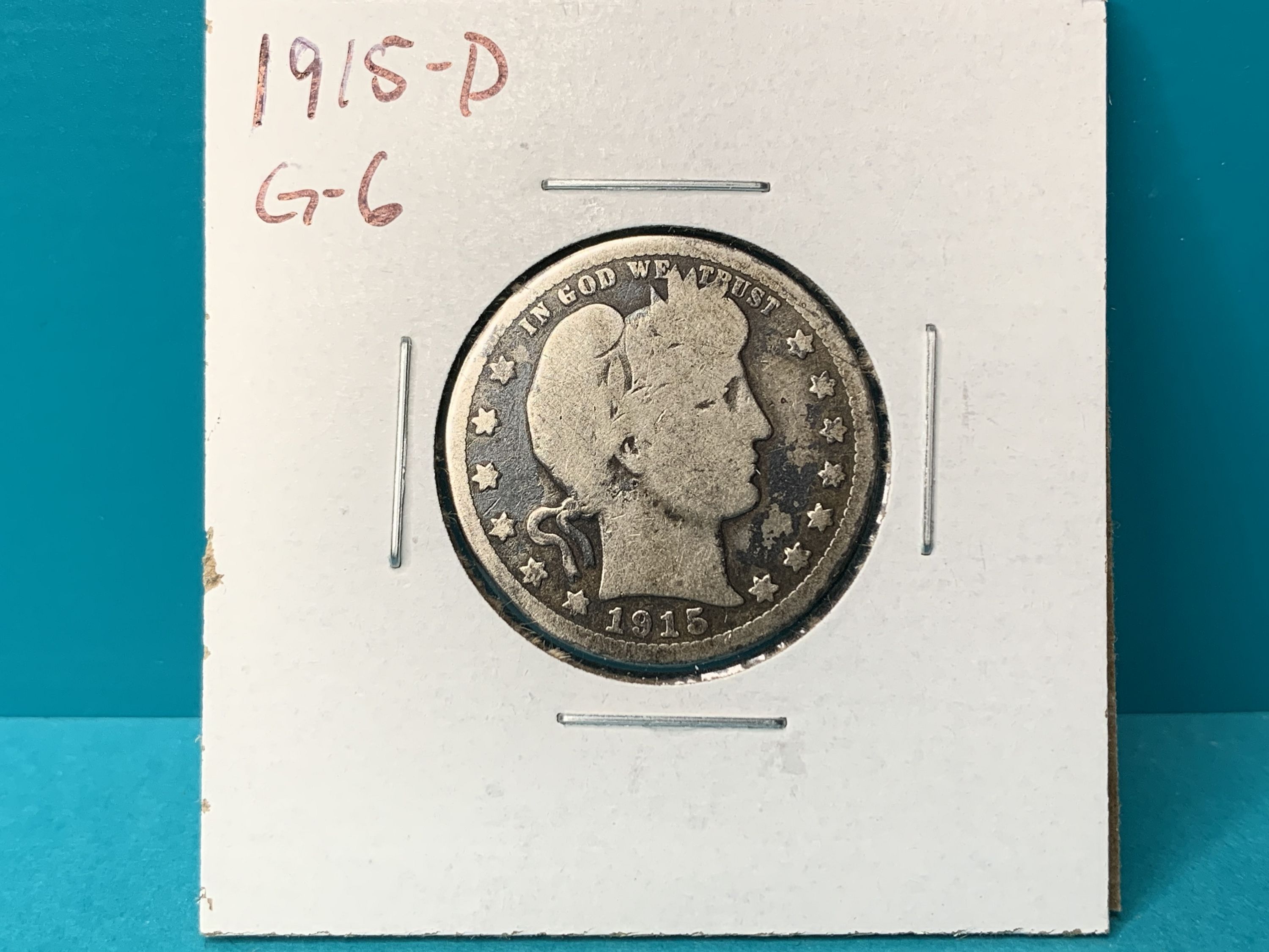 1915-D Barber Quarter - For Sale, Buy Now Online - Item #709837