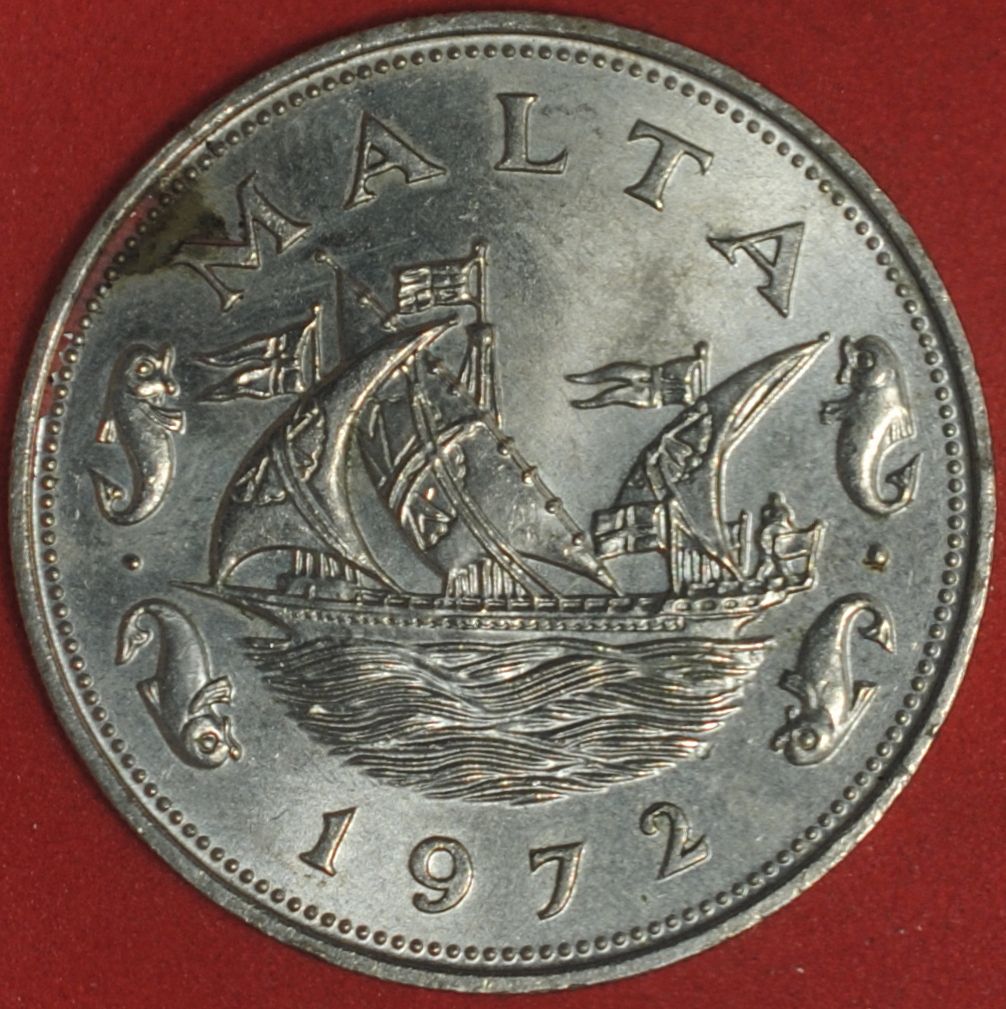 1972 Malta 10 Cents UNC - For Sale, Buy Now Online - Item #712713