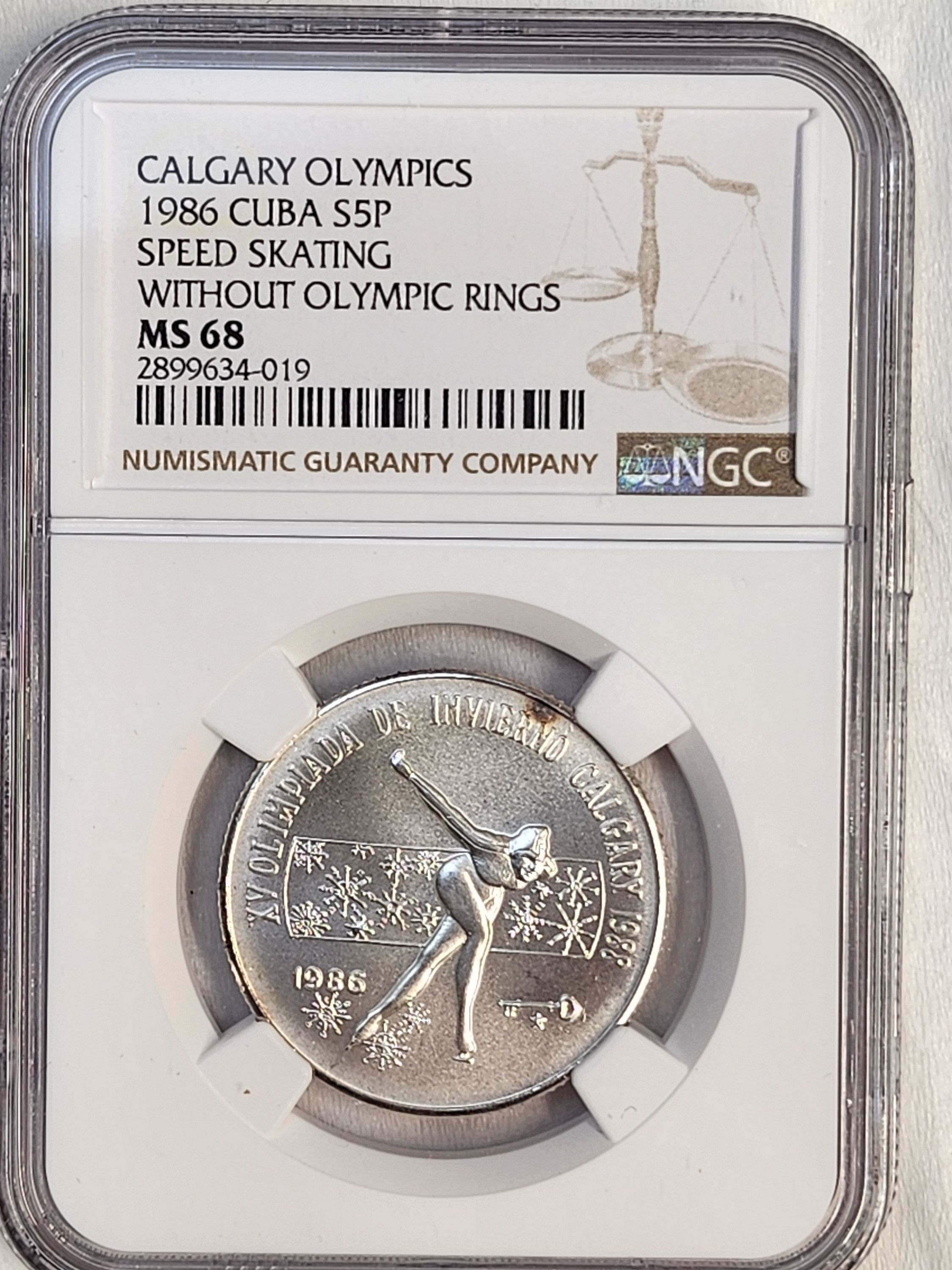 1986 Cuba 5 Pesos Silver coin NGC Rated MS 68 - For Sale, Buy Now ...