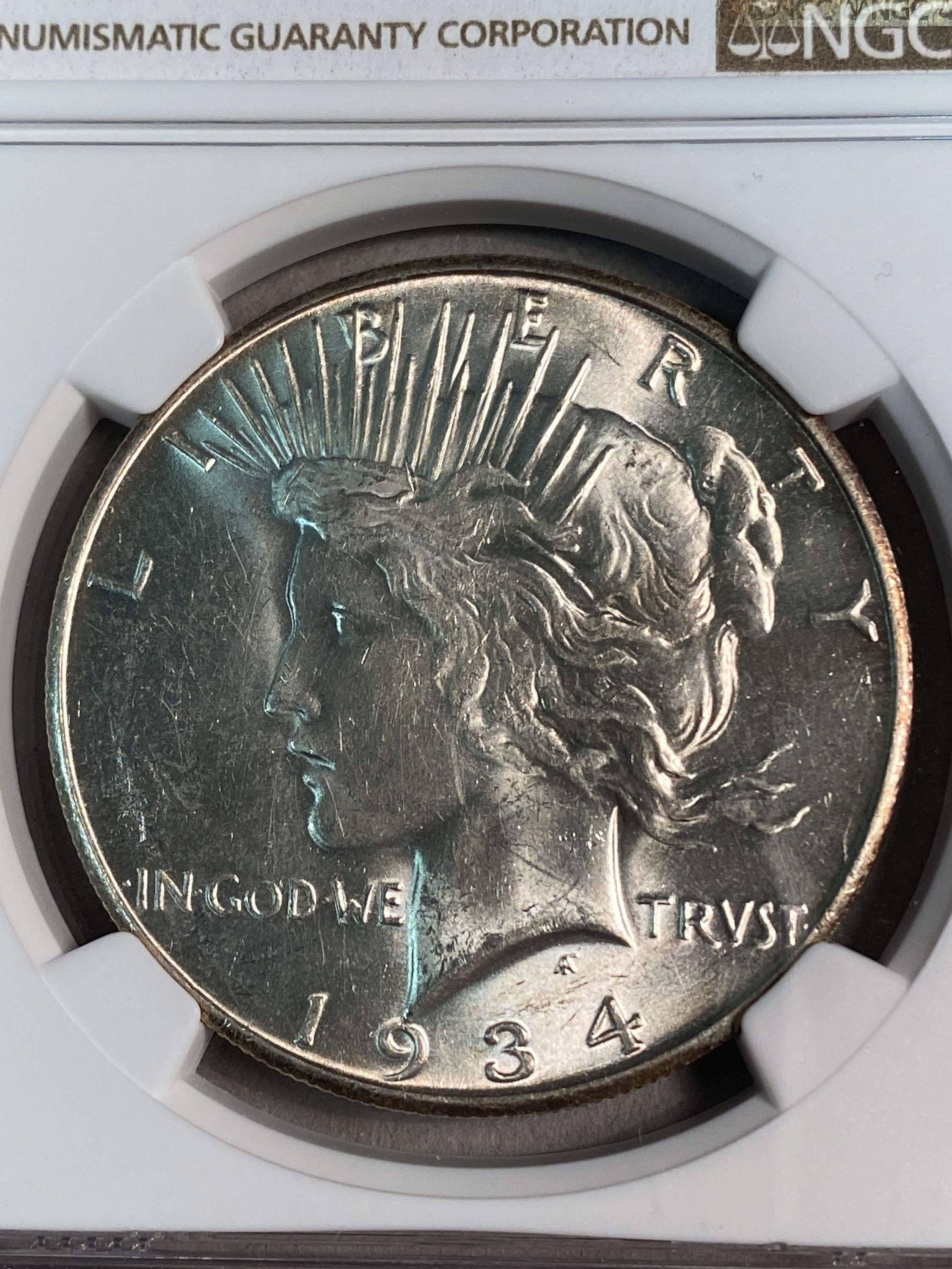 1934-S Peace Silver Dollar NGC MS62 - For Sale, Buy Now Online - Item ...