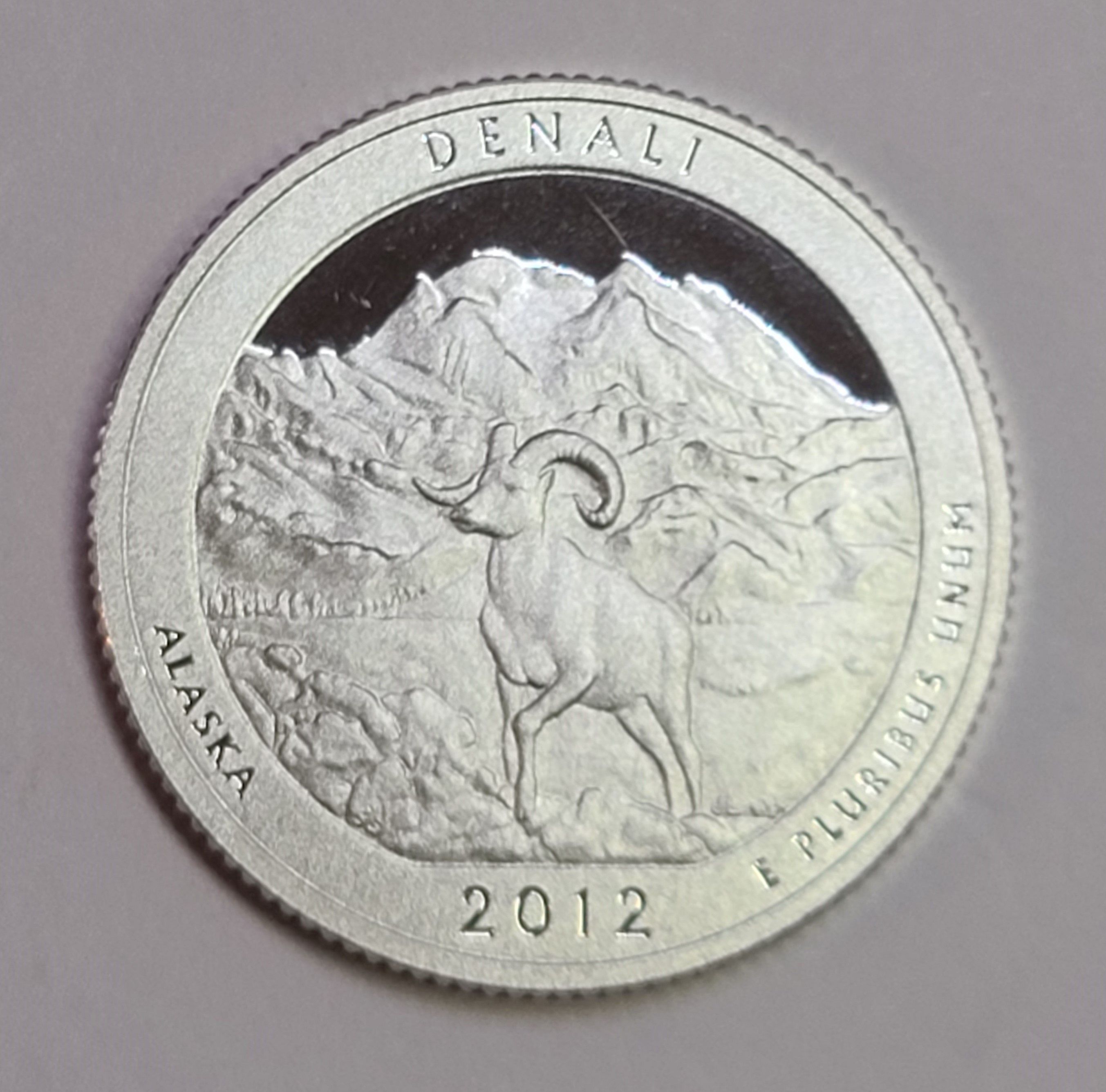 2012-S Alaska-Denali SILVER Proof-65 (GEM) National Parks Quarter - For ...