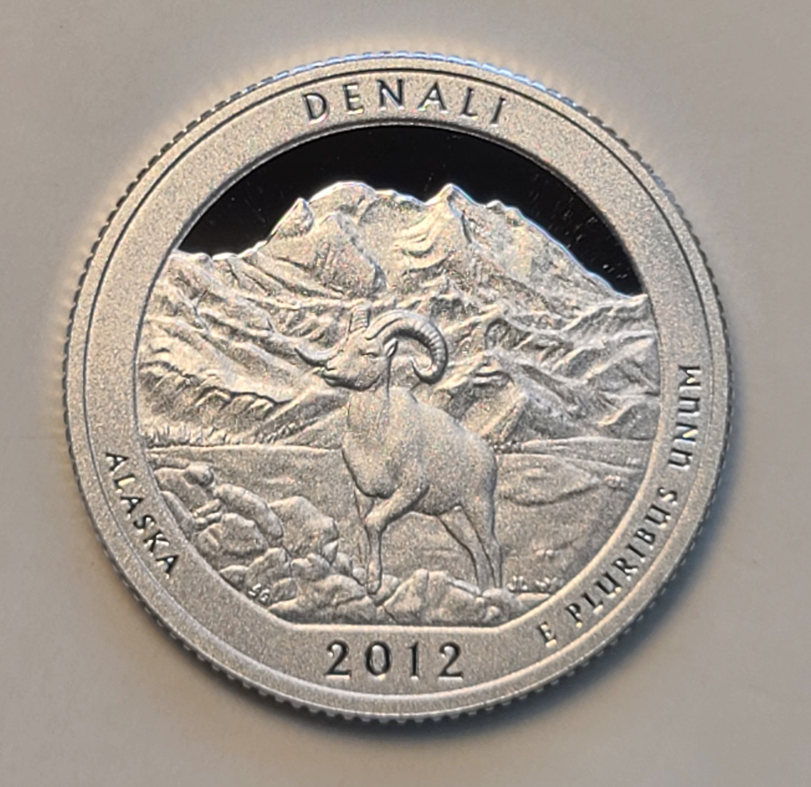 2012-S Alaska-Denali SILVER Proof-66 (GEM+) National Parks Quarter ...