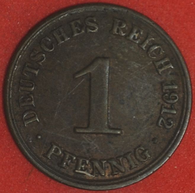 1912A Germany/Empire Pfennig XF - For Sale, Buy Now Online - Item #715942