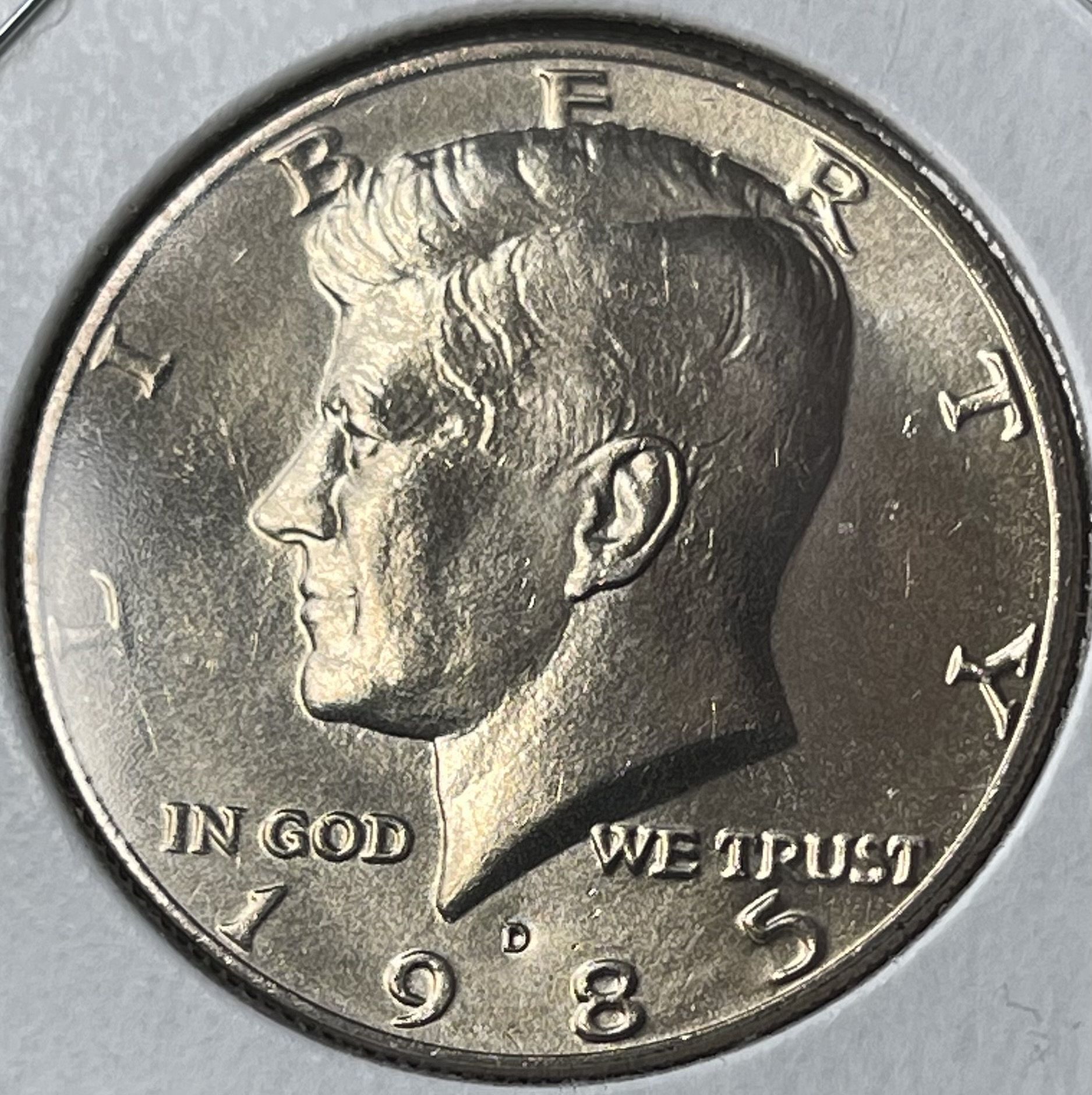 1985-D Kennedy Half Dollar - Choice Brilliant Uncirculated MS60++ - For ...