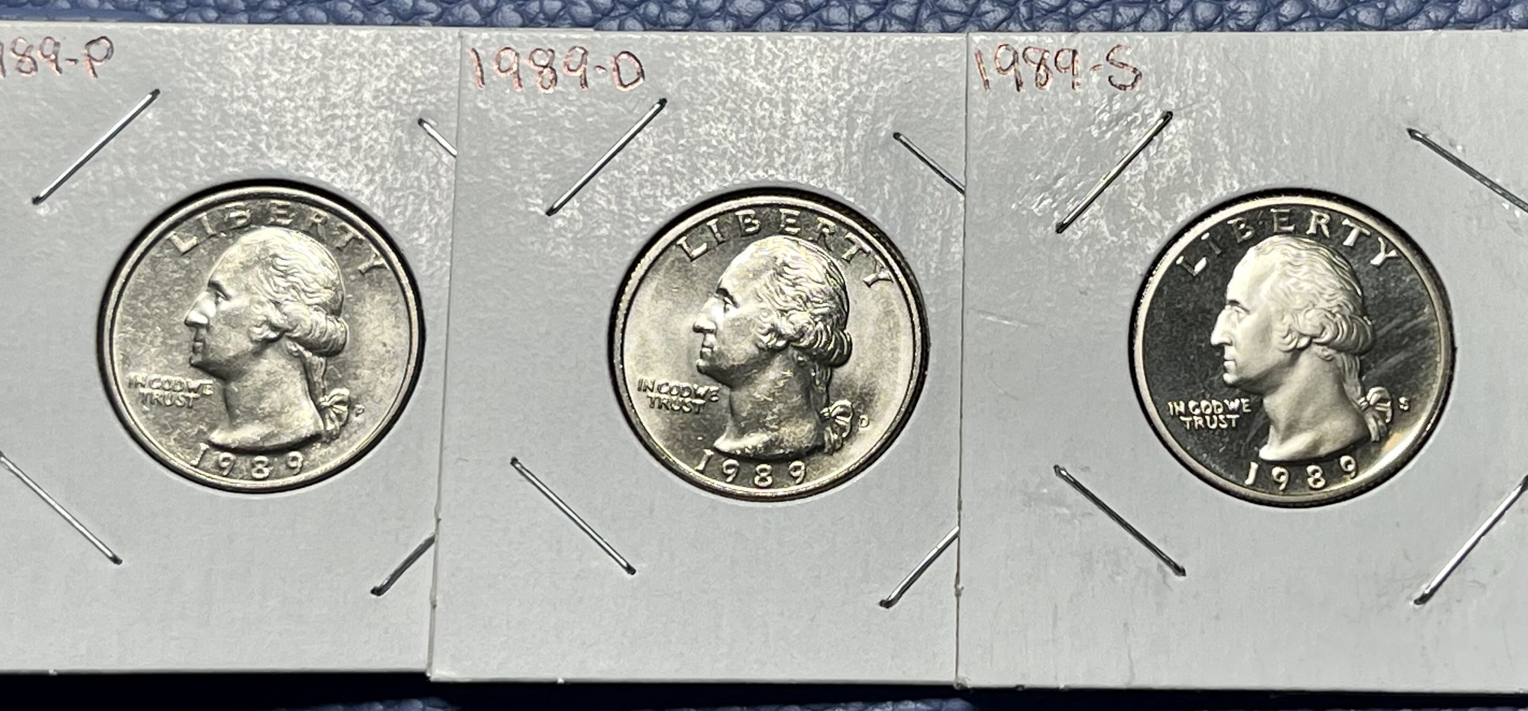 1989-P/D/S Choice BU/Proof Washington US Quarter Lot • Pulled Direct ...