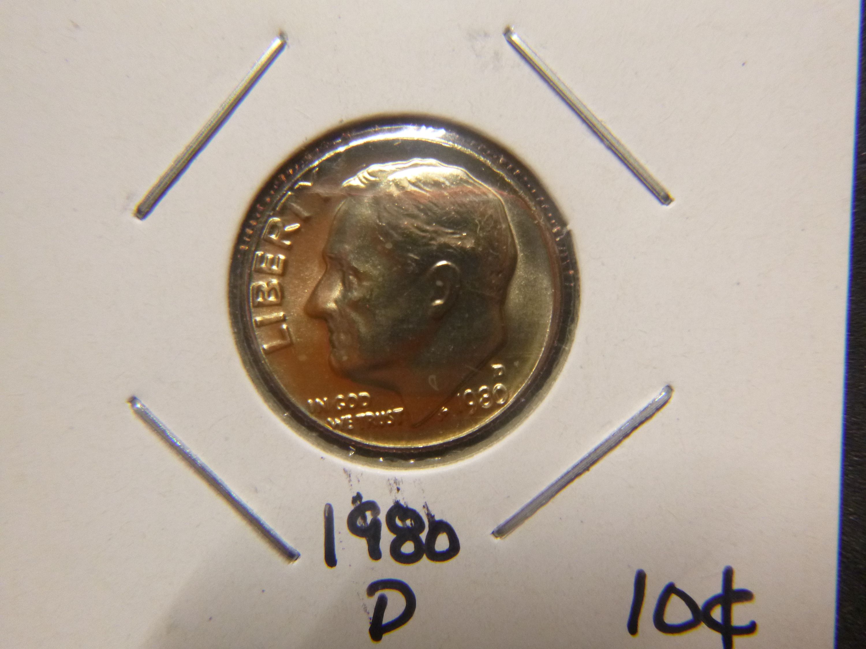 1980 D Roosevelt Dimes - For Sale, Buy Now Online - Item #720720