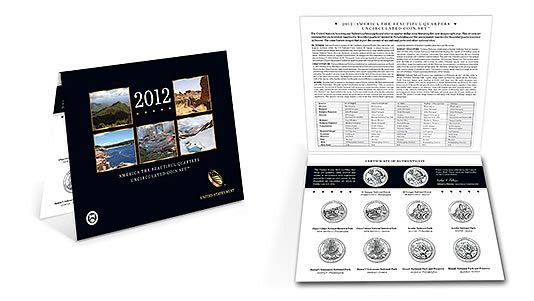 2012 America the Beautiful Quarters Uncirculated Coin Set (N94) - For ...