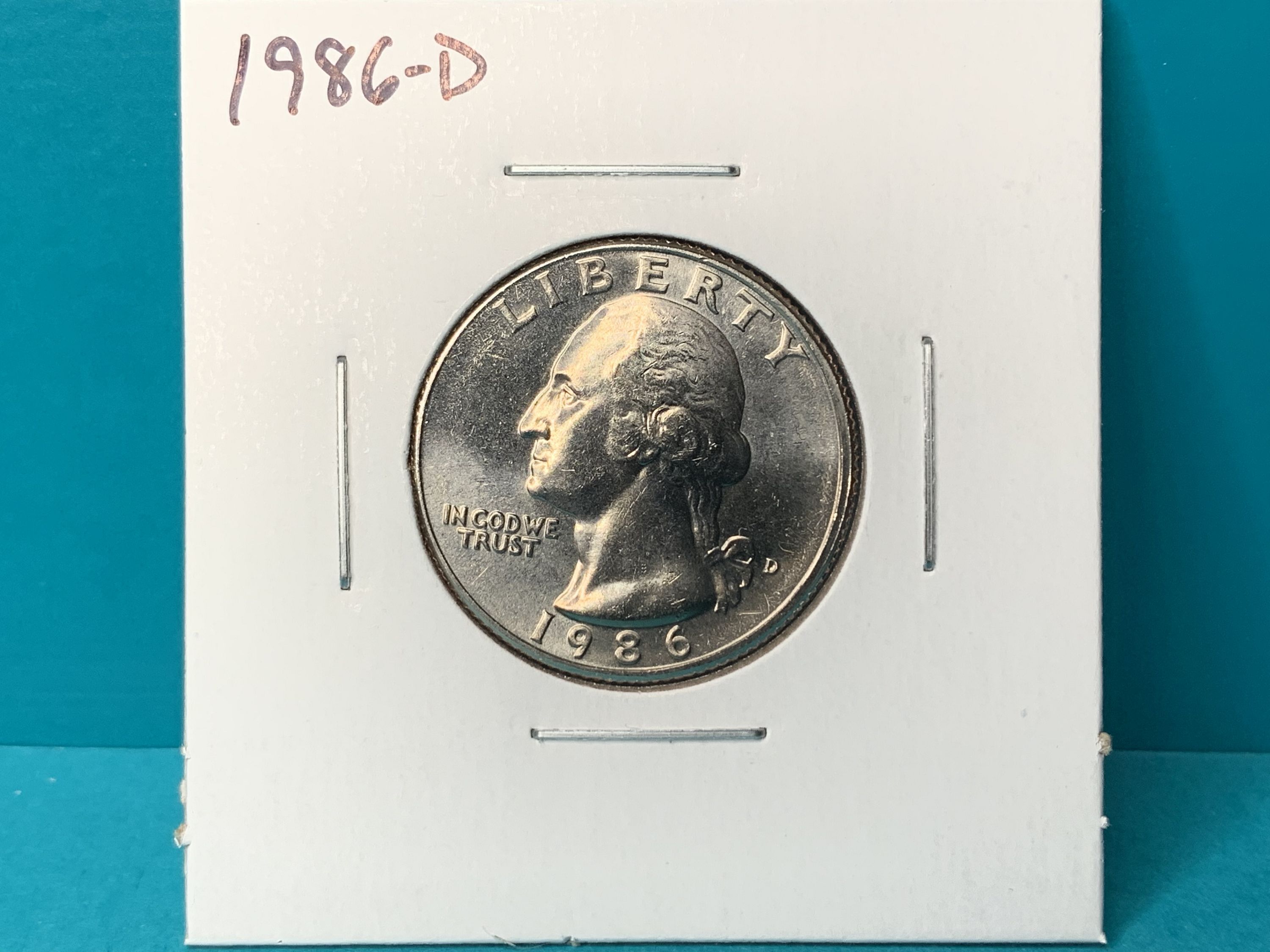 1986-D Washington Quarter - For Sale, Buy Now Online - Item #723270
