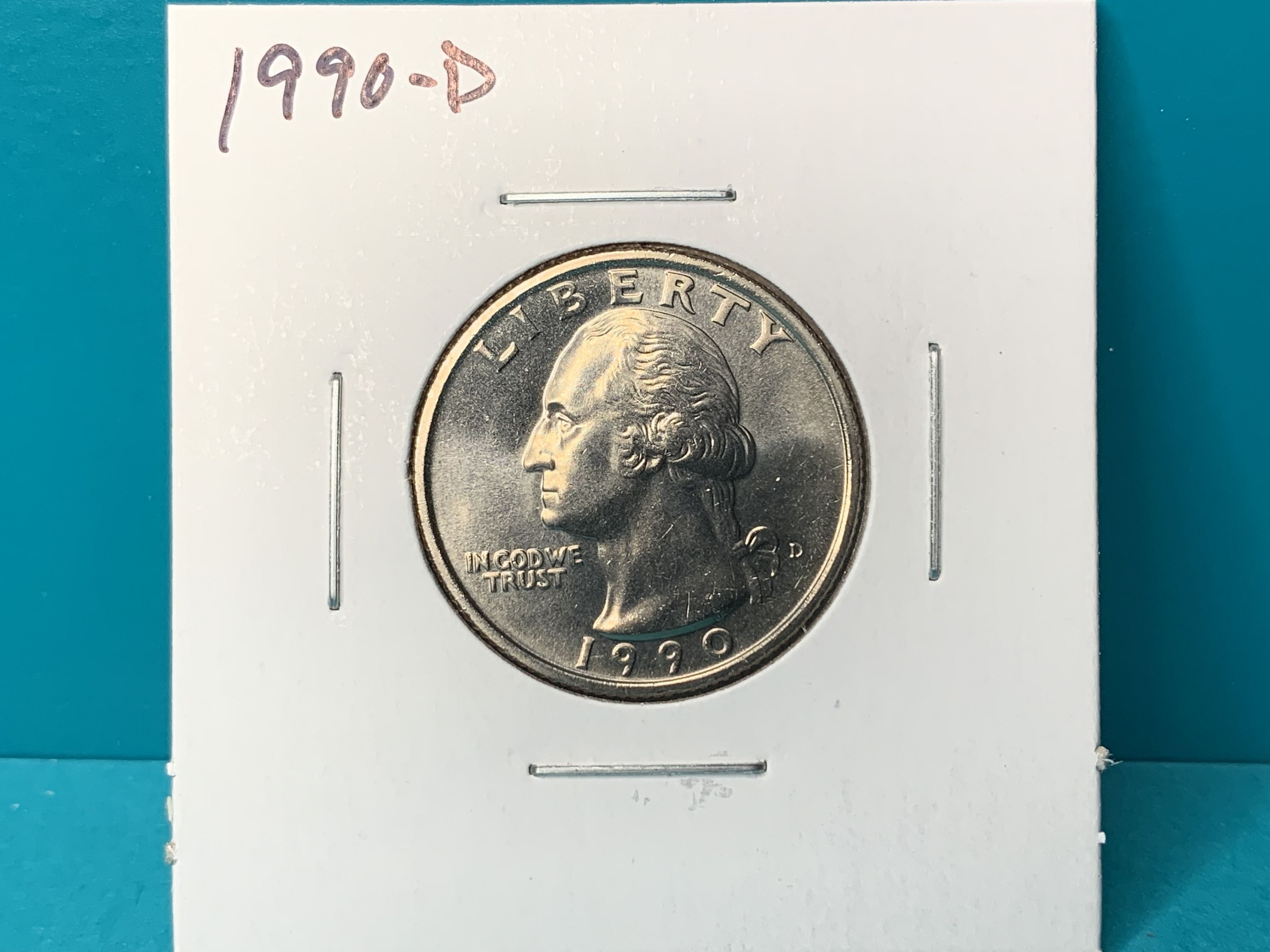 1990-D Washington Quarter - For Sale, Buy Now Online - Item #723281