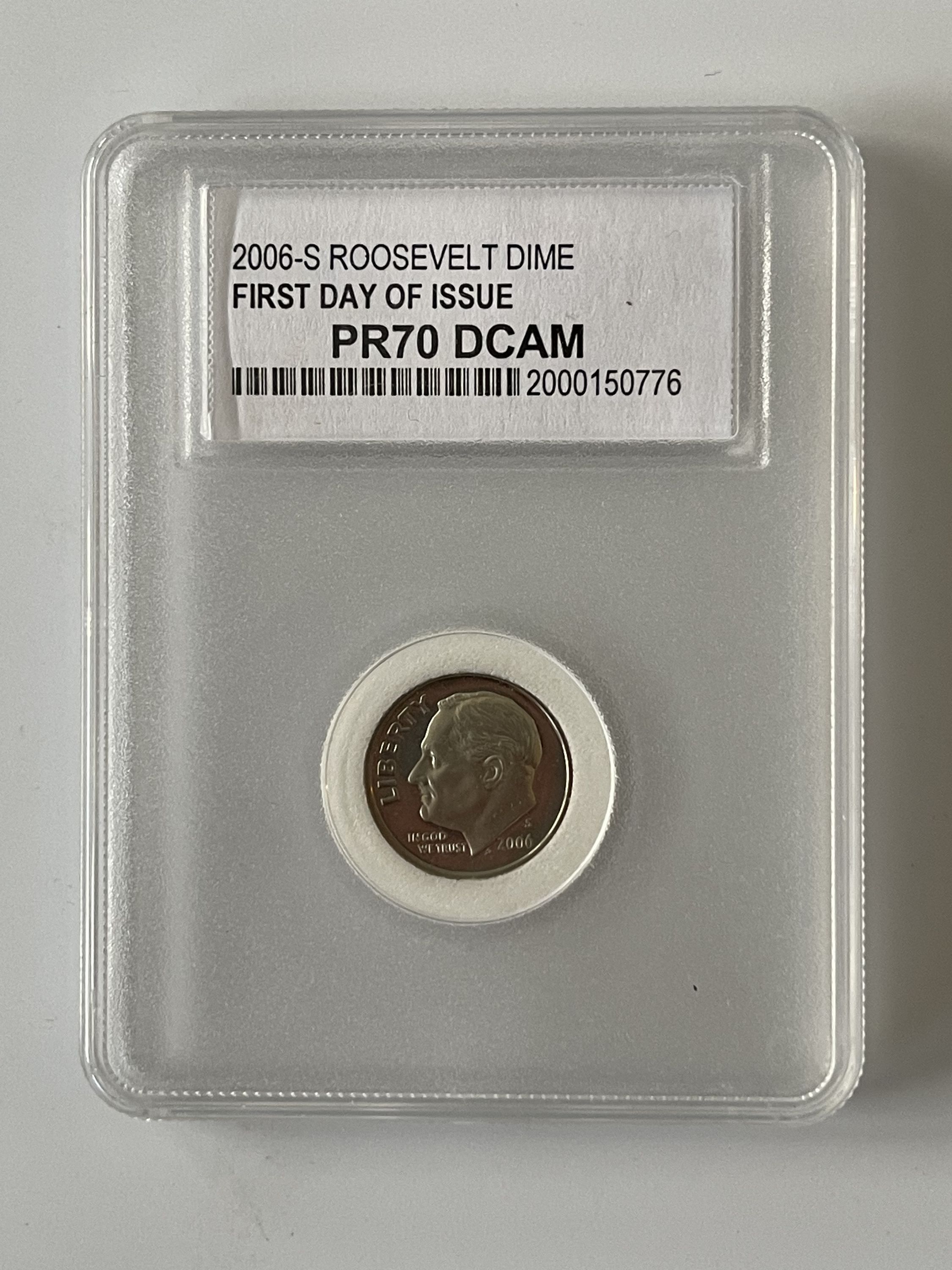 2006 S Roosevelt Dime - First Day of Issue - DCAM - For Sale, Buy Now ...