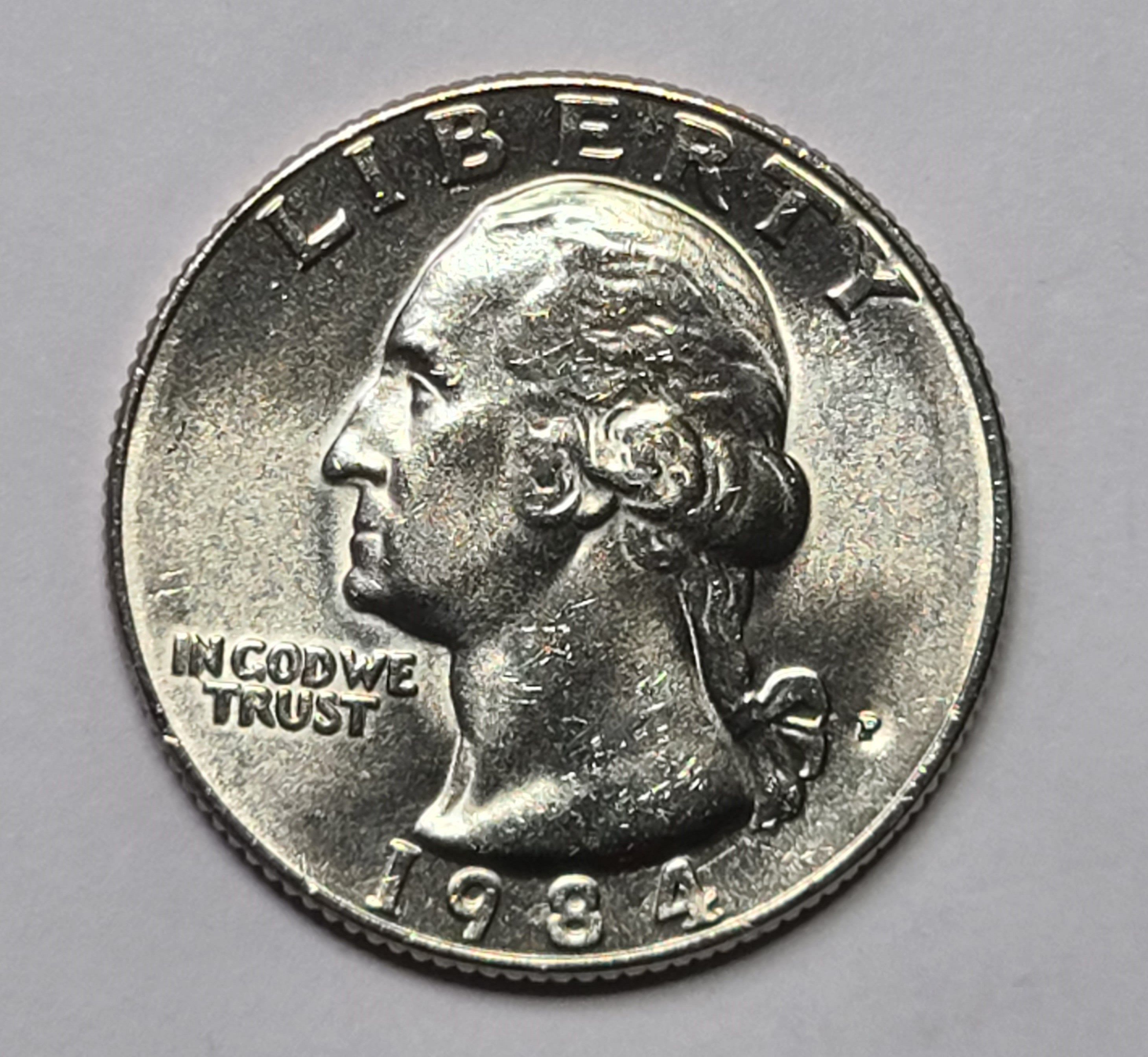 1984-P Washington Quarter MS-64 (Near Gem) - For Sale, Buy Now Online ...