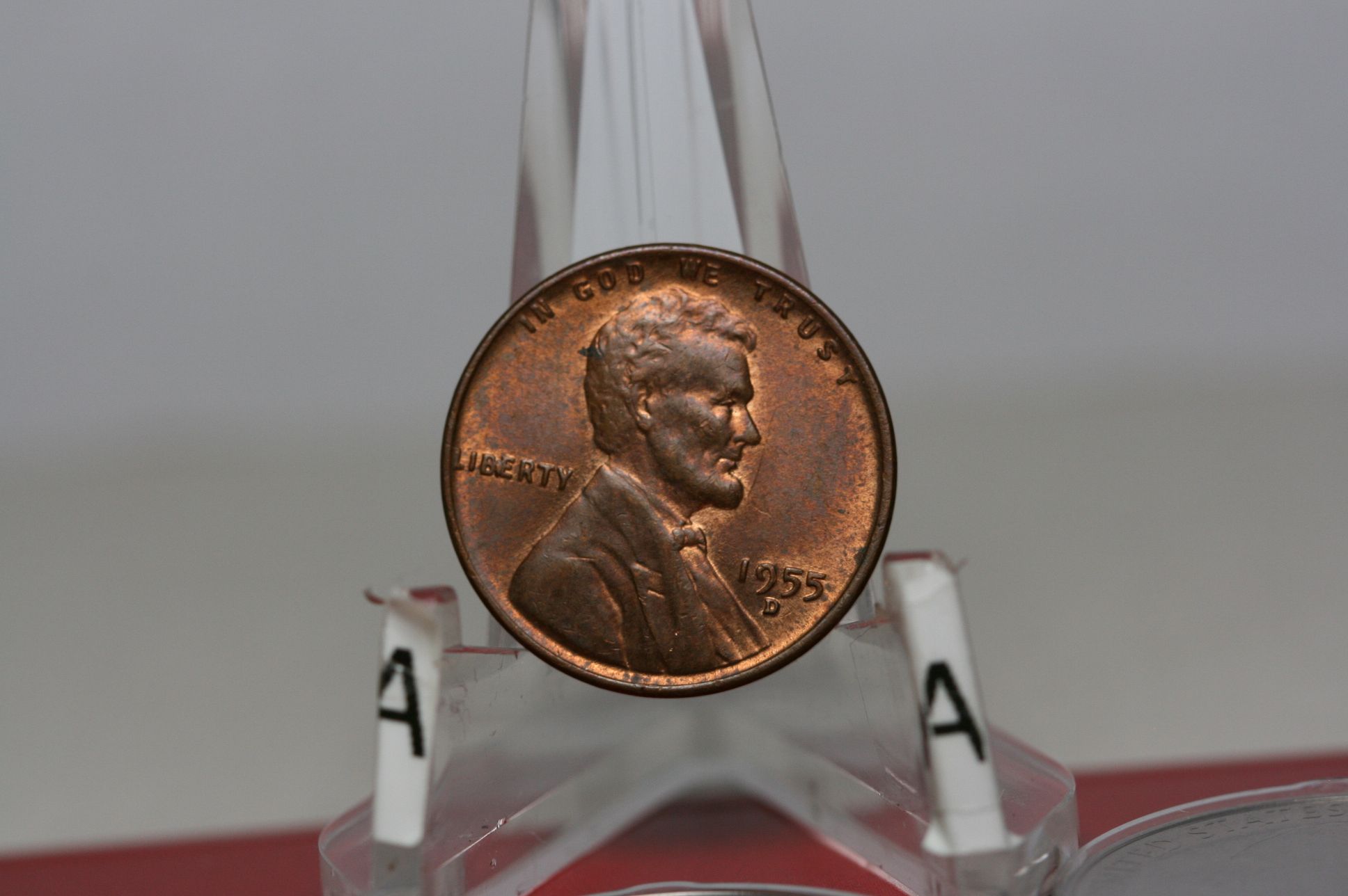 1955 D Lincoln Cent AU - For Sale, Buy Now Online - Item #734352