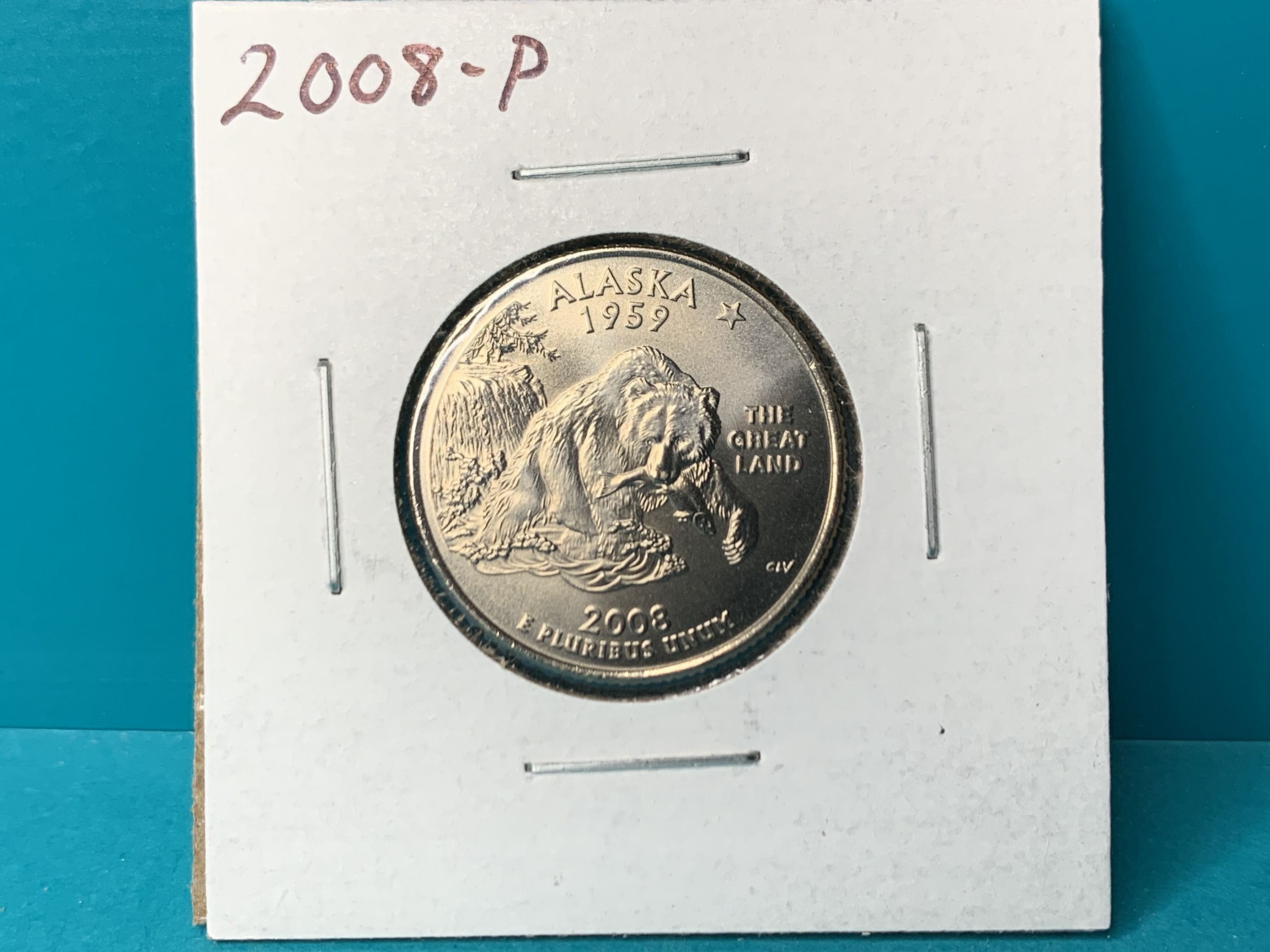 2008-P Alaska 50 State Quarter - For Sale, Buy Now Online - Item #735125