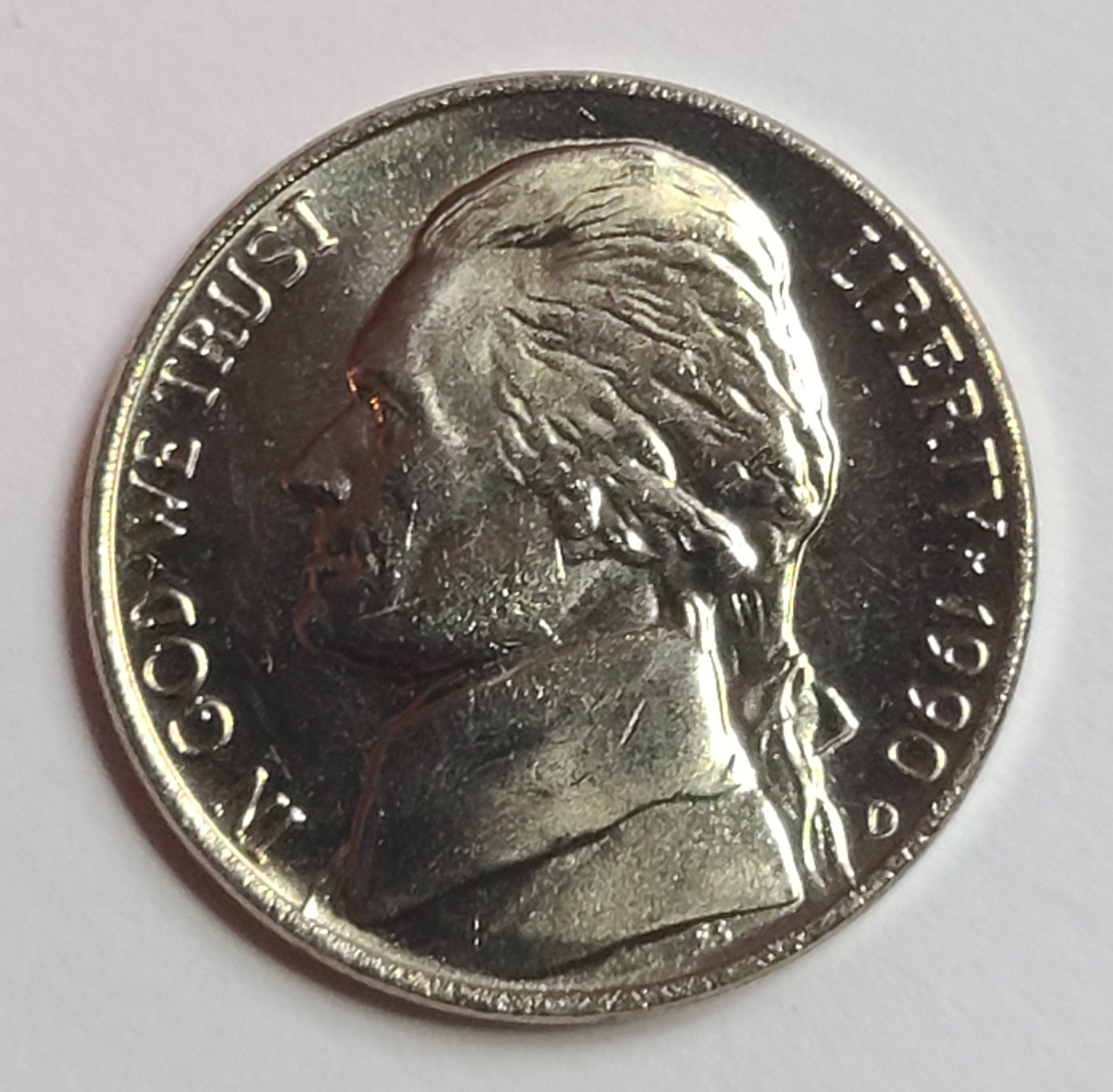 1990-D Jefferson Nickel MS-64 (Near Gem) SHARP STRIKE - For Sale, Buy ...
