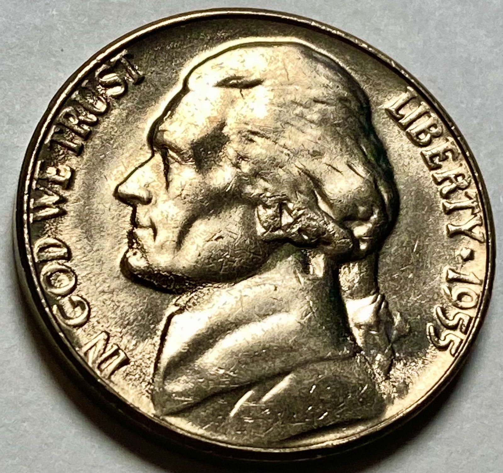 1955 P Jefferson Nickels - For Sale, Buy Now Online - Item #705159