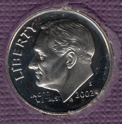 2002 S Roosevelt Dimes -#09-008 - For Sale, Buy Now Online - Item #739595