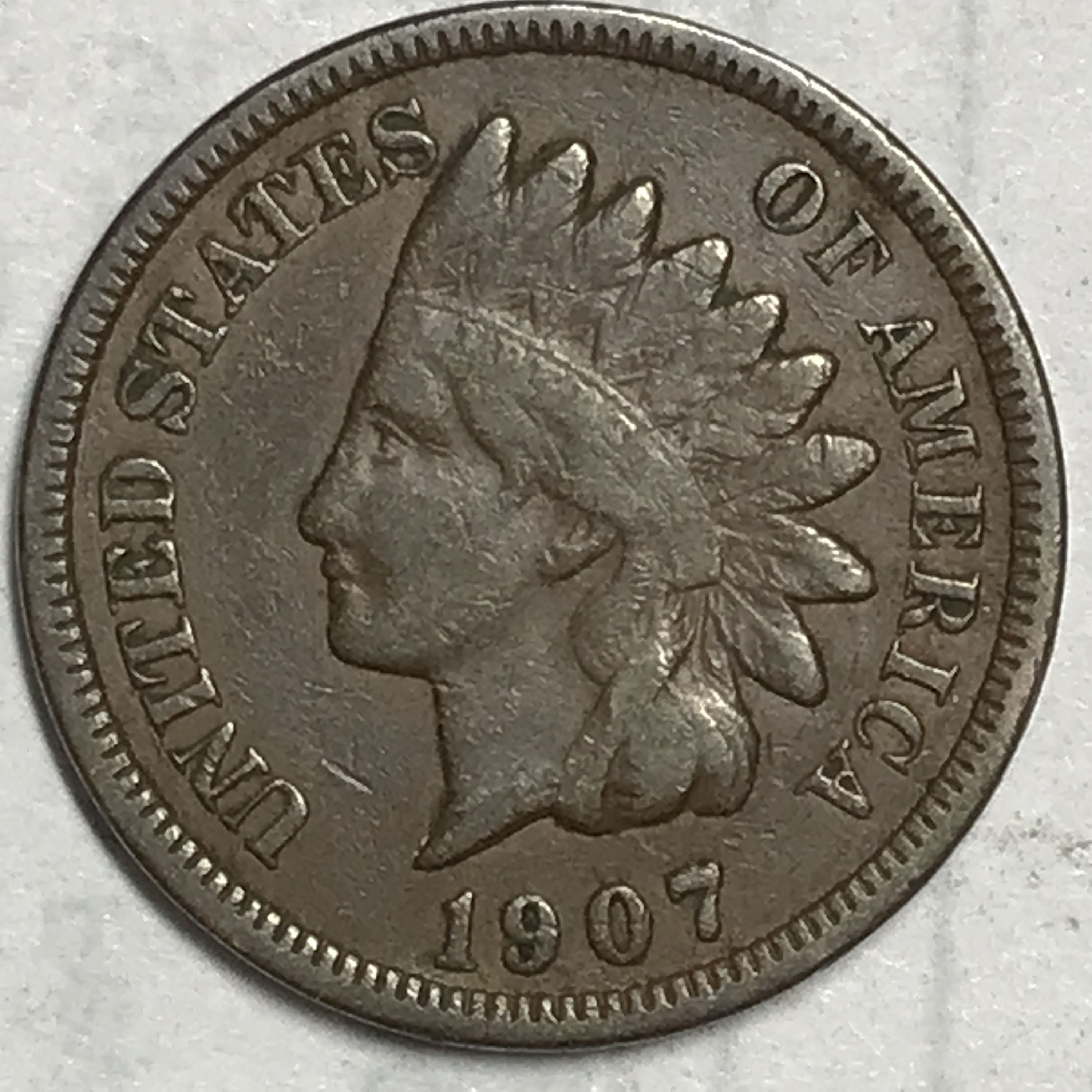 1907 Indian Head Cent Coins Very nice 1129 - For Sale, Buy Now Online ...