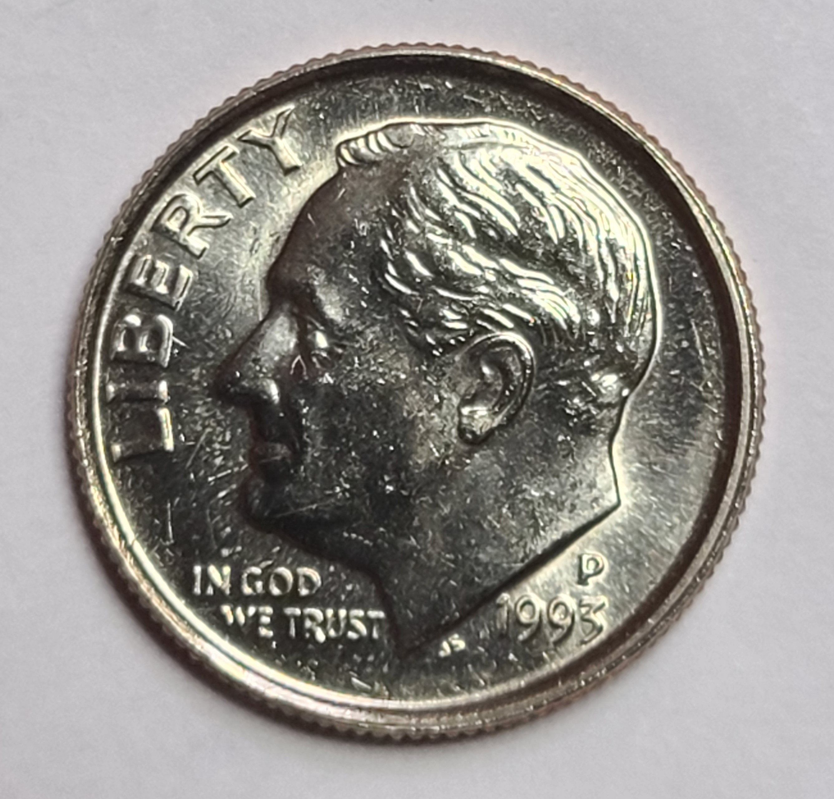 1993-P Roosevelt Dime MS-64 (Near Gem) - For Sale, Buy Now Online ...