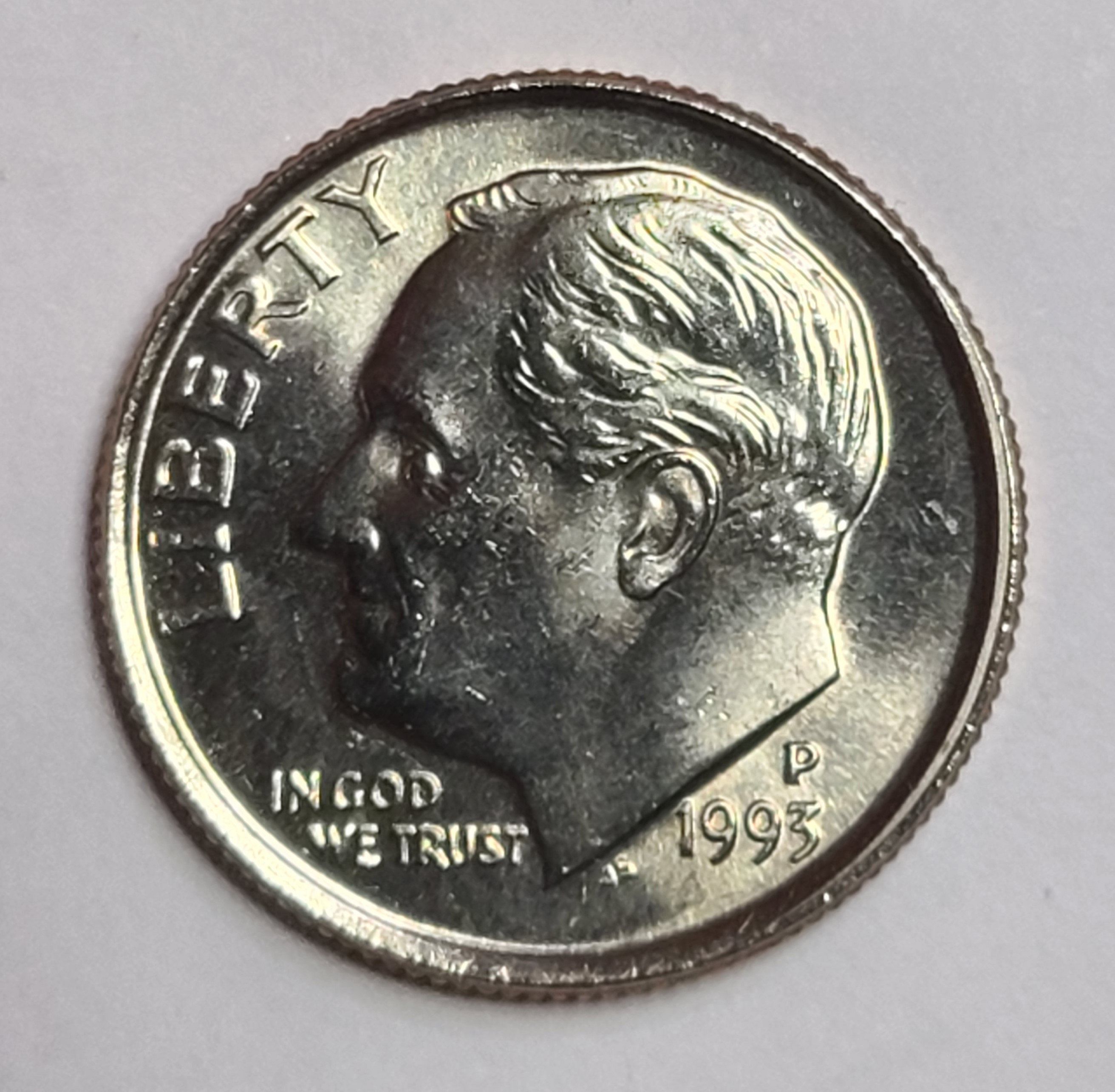 1993-P Roosevelt Dime MS-64 (Near Gem) - For Sale, Buy Now Online ...