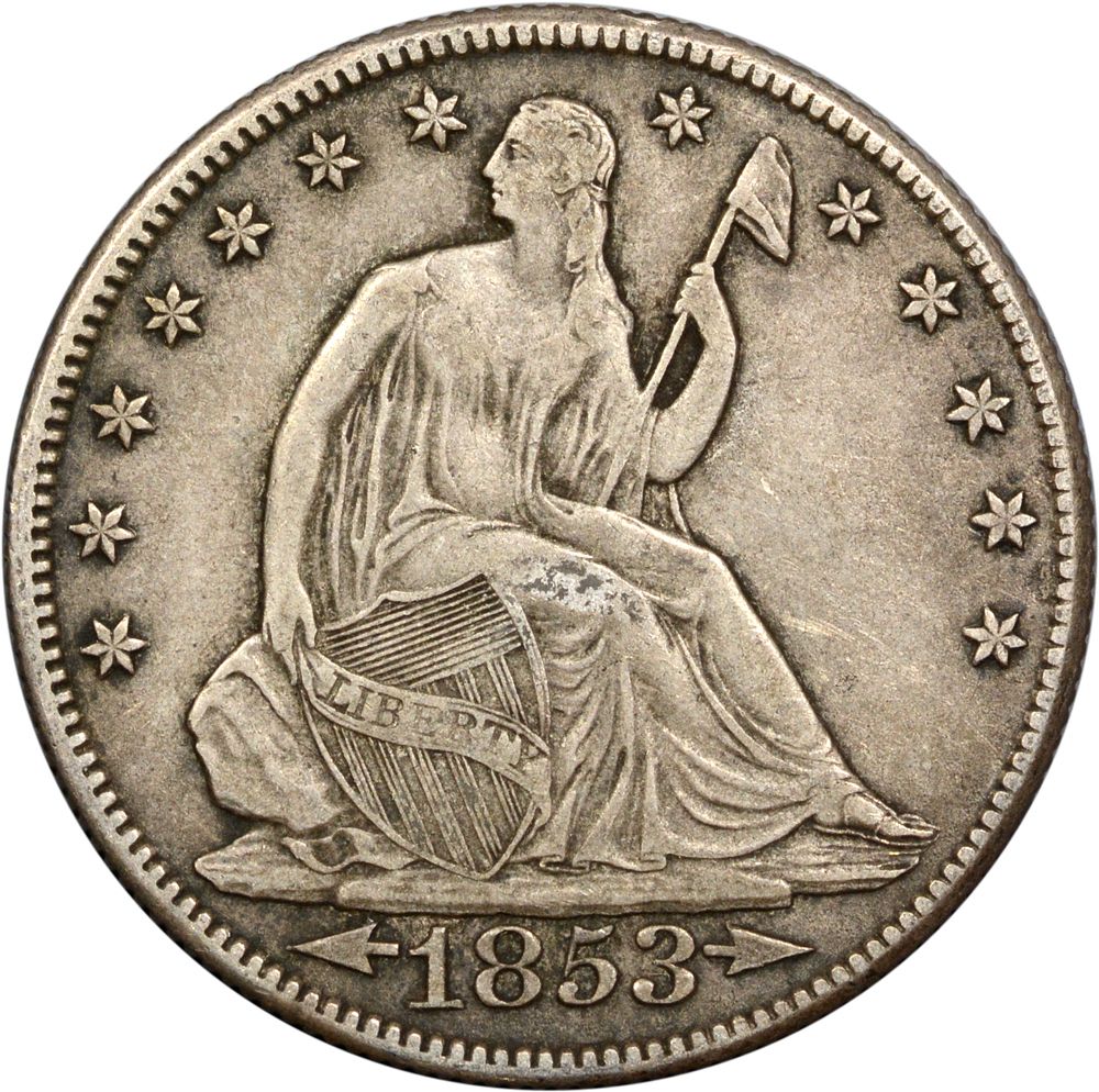 1853-O A&R Seated Half Dollar CH XF ToughCOINS - For Sale, Buy Now ...