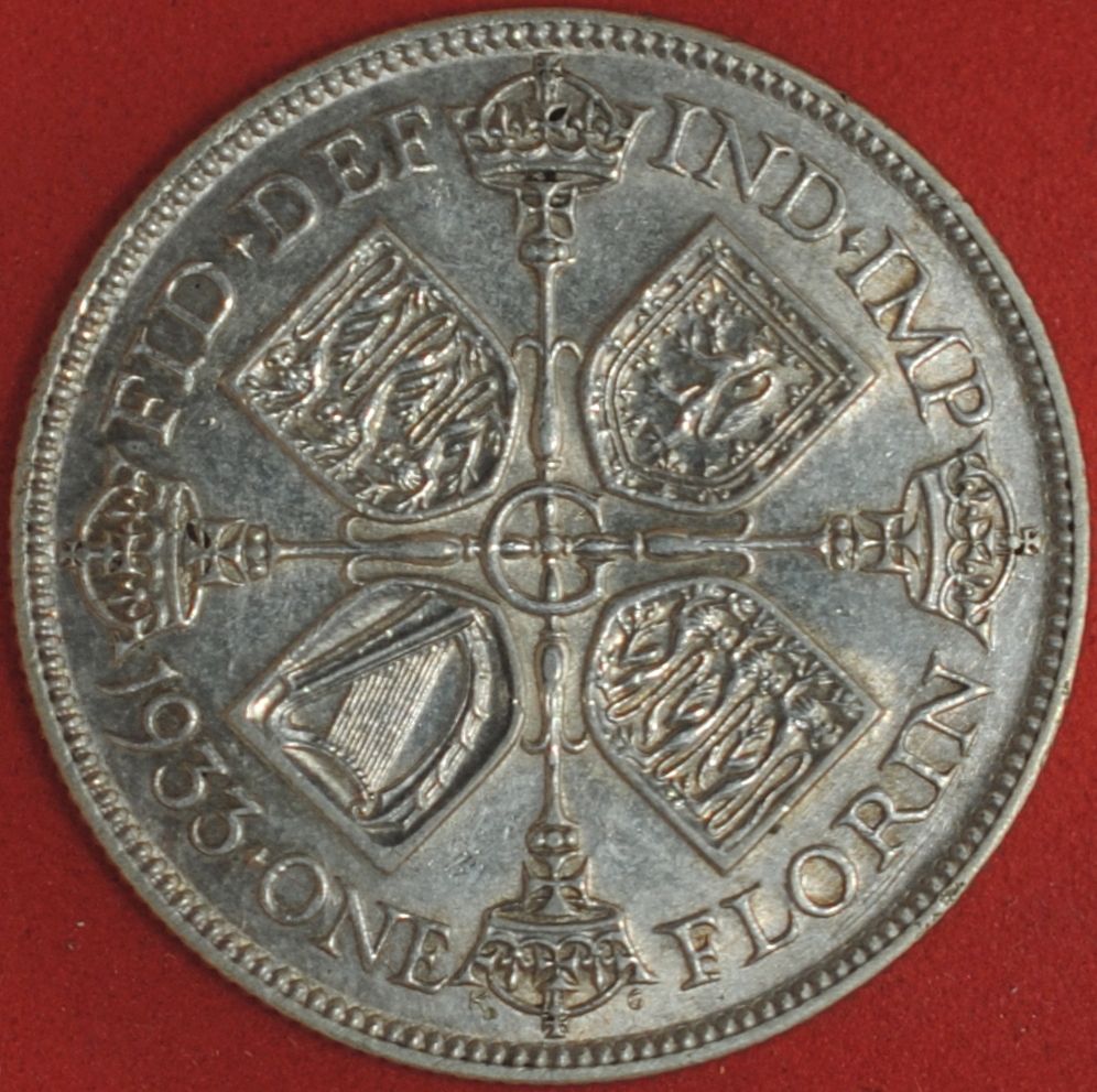 1933 Great Britain Florin XF - For Sale, Buy Now Online - Item #748712