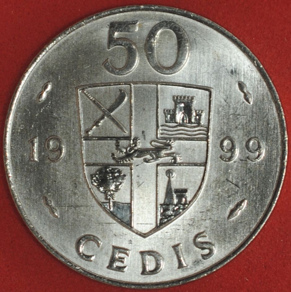 1999 Ghana 50 Cedis BU - For Sale, Buy Now Online - Item #748948