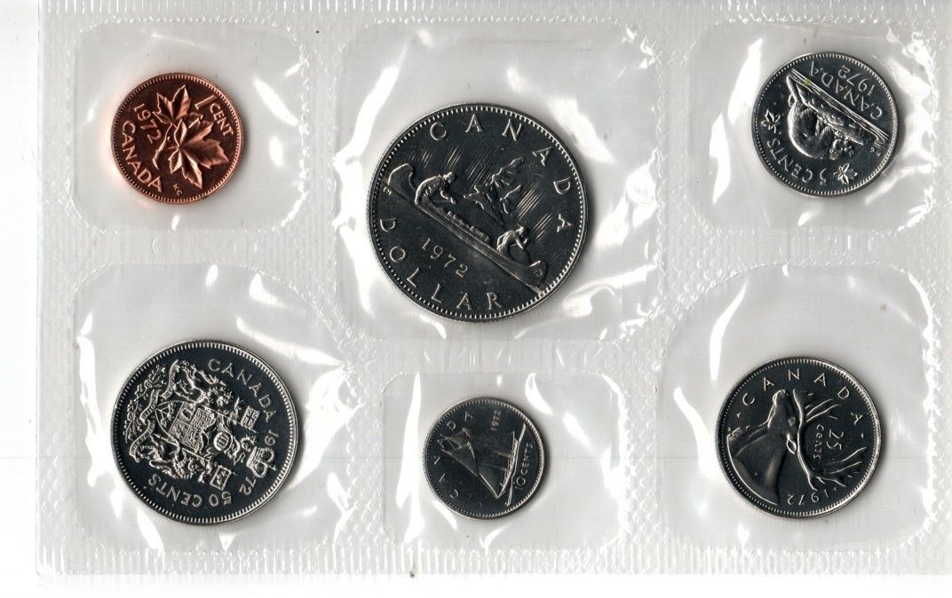 1972 CANADA 6 COIN SET - For Sale, Buy Now Online - Item #664560