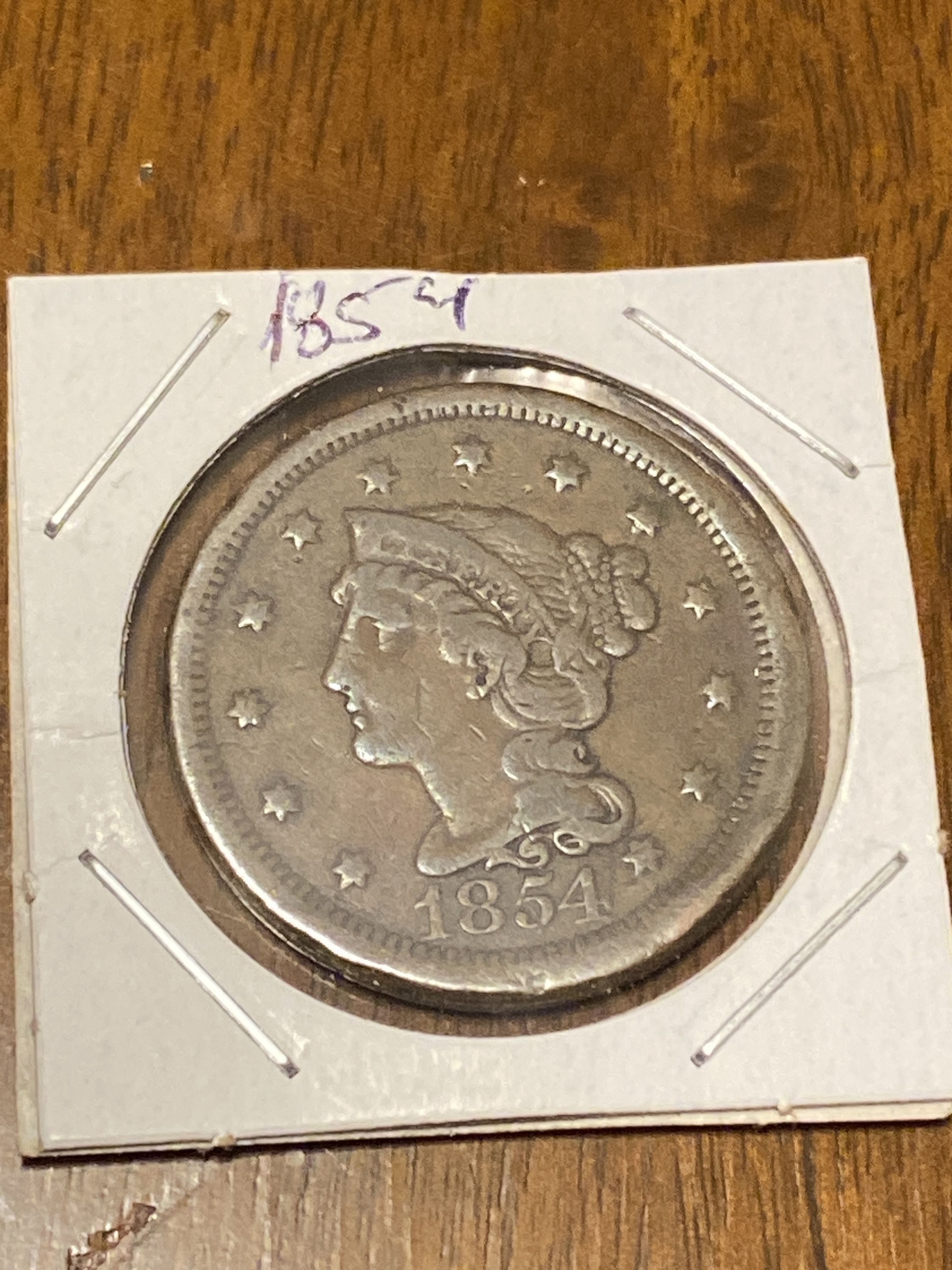 1854 Large Cent with some great details See photos - For Sale, Buy Now ...