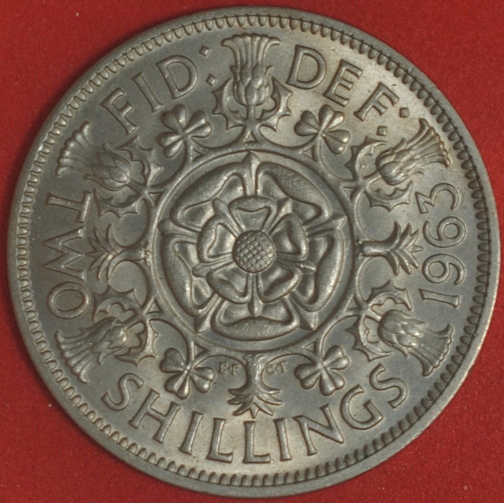 1963 Great Britain Florin AU++ - For Sale, Buy Now Online - Item #749560