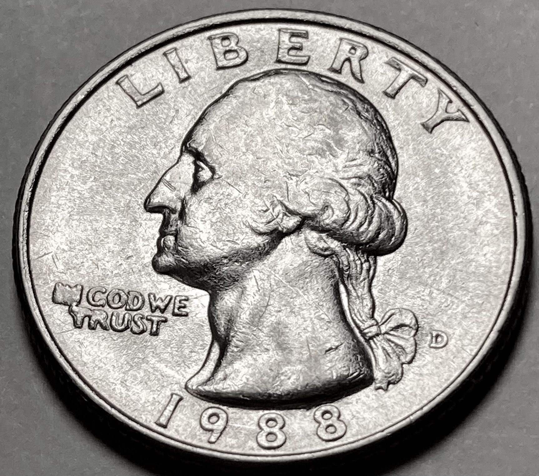1988 D Washington Quarters - For Sale, Buy Now Online - Item #752208