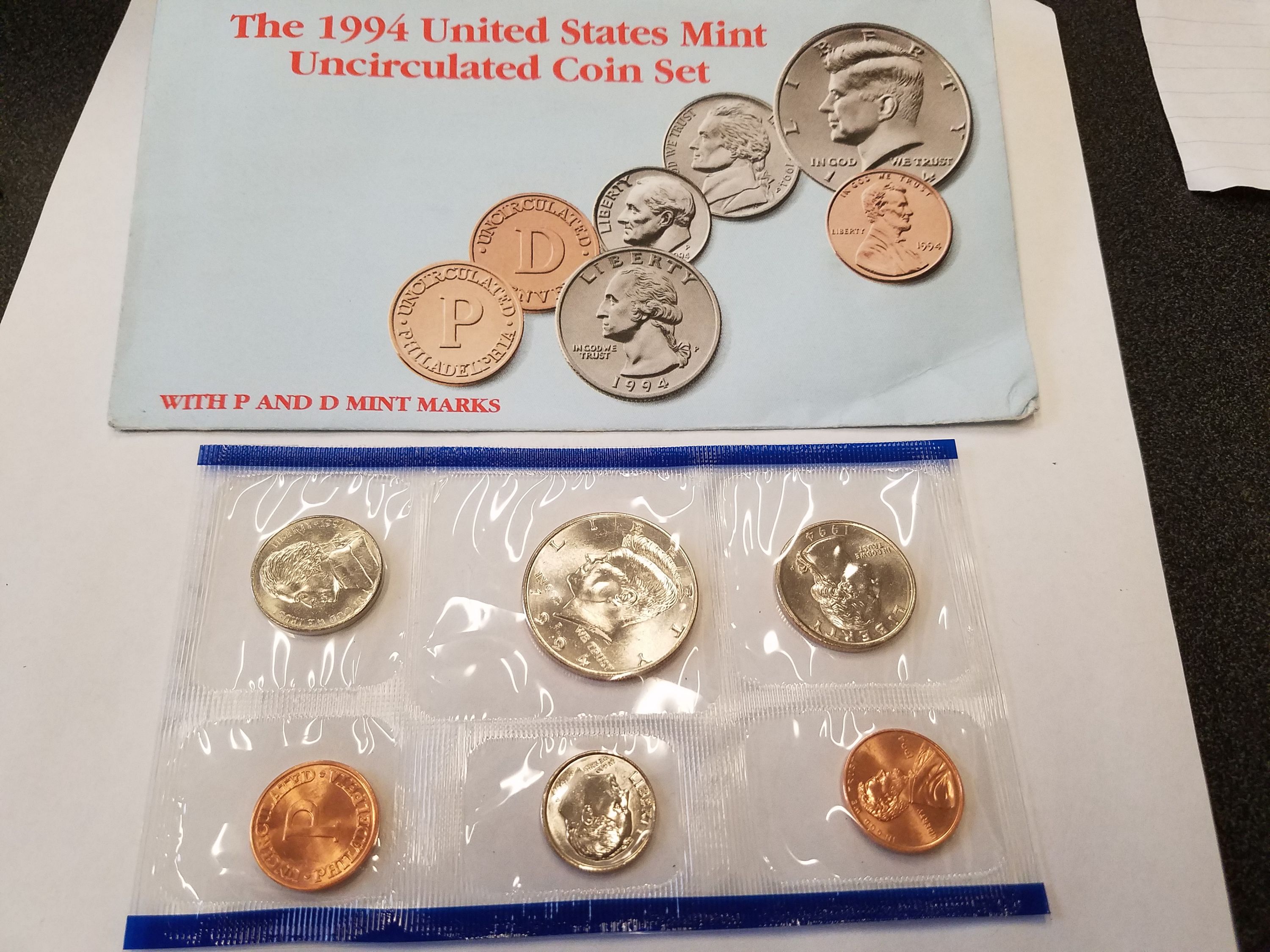 1994 Philadelphia Uncirculated Mint Set - For Sale, Buy Now Online ...