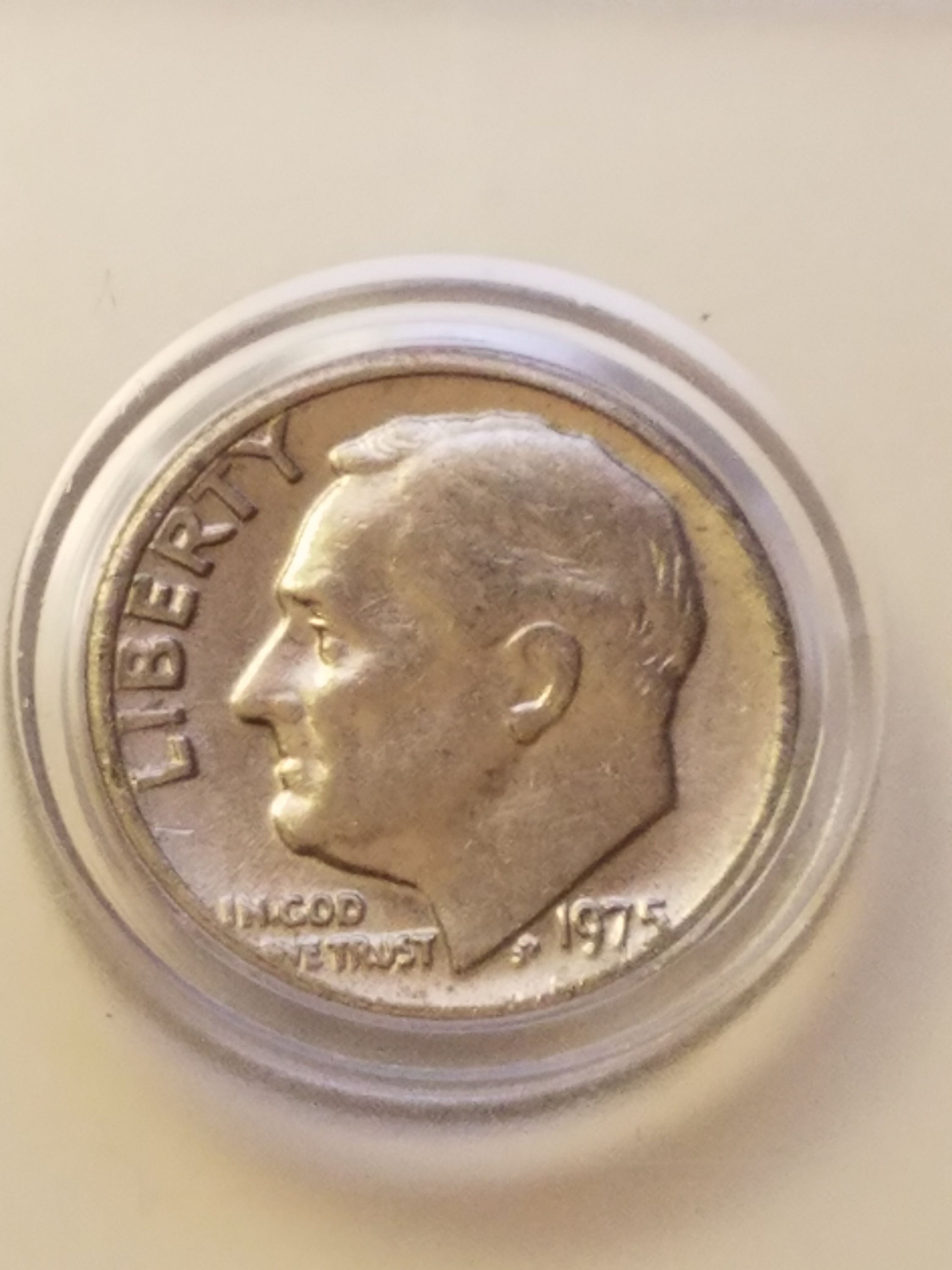 1975 P Roosevelt Dime Error Off Center - For Sale, Buy Now Online ...