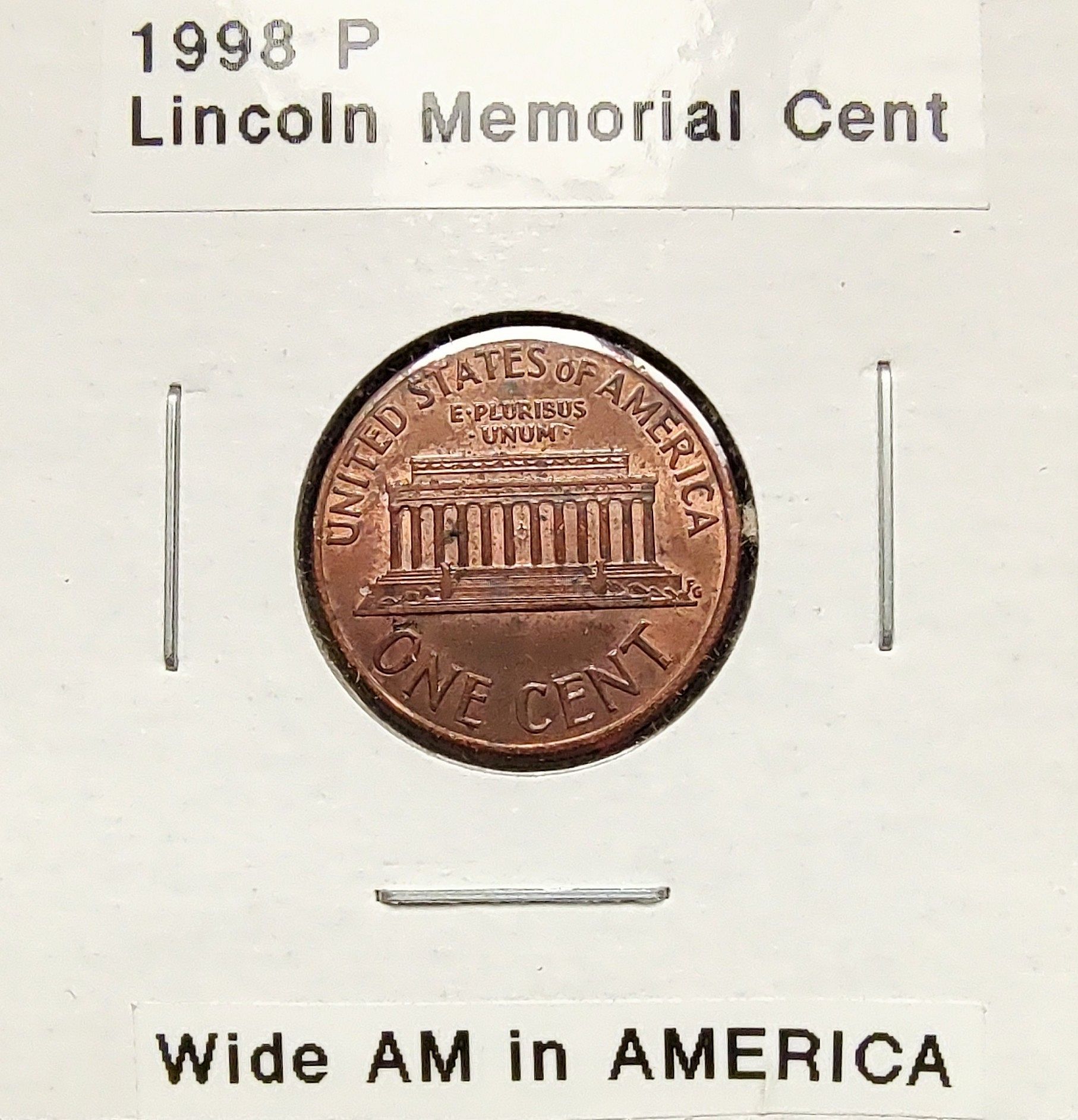 1998 P Lincoln Memorial Cent - Wide AM - FS 901 - 7 Photos! - For Sale ...