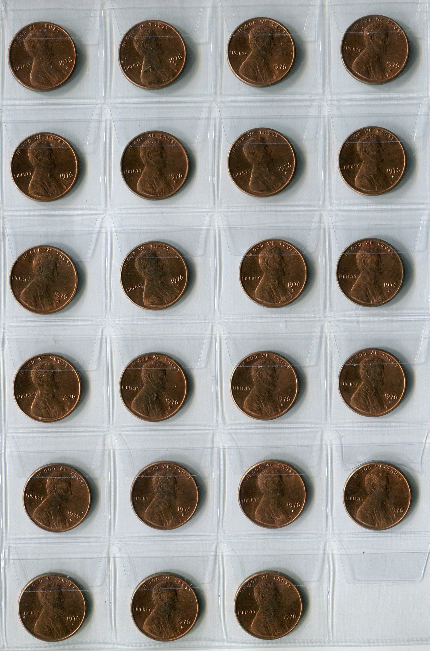 23 - 1976 - D LINCOLN CENTS UNC - For Sale, Buy Now Online - Item #754425