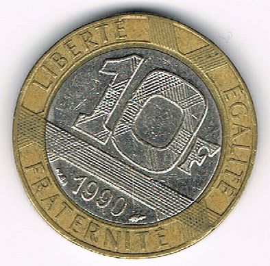 10 Francs, France, 1990 - For Sale, Buy Now Online - Item #754694